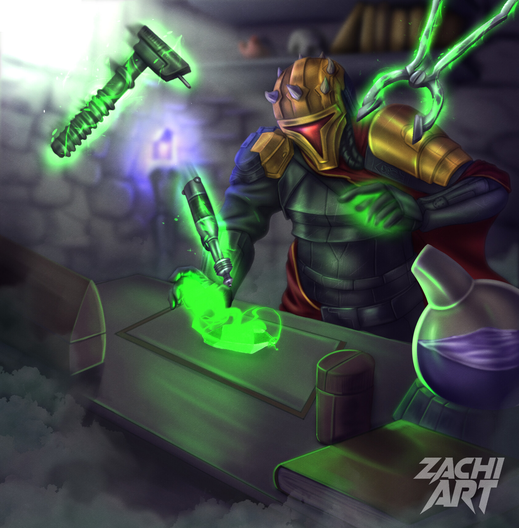 ArtStation - Zxyl scene: The Magic Craftsman