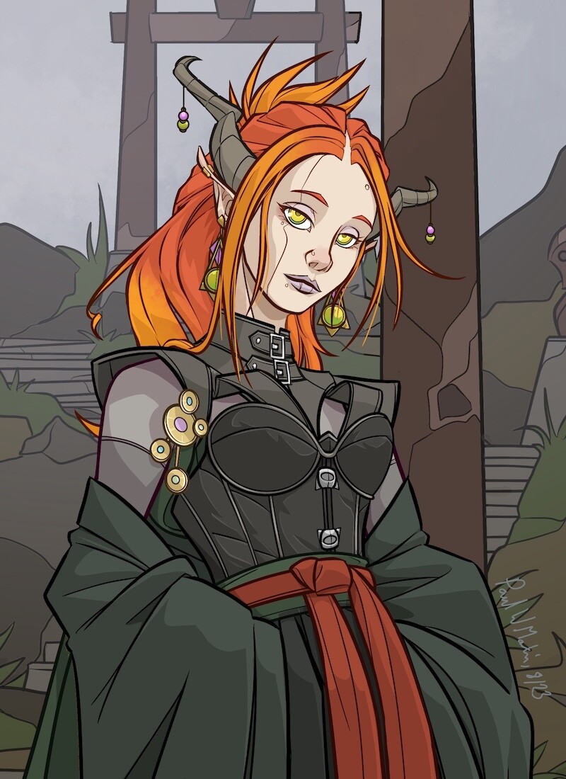 ArtStation - Tiefling Priestess