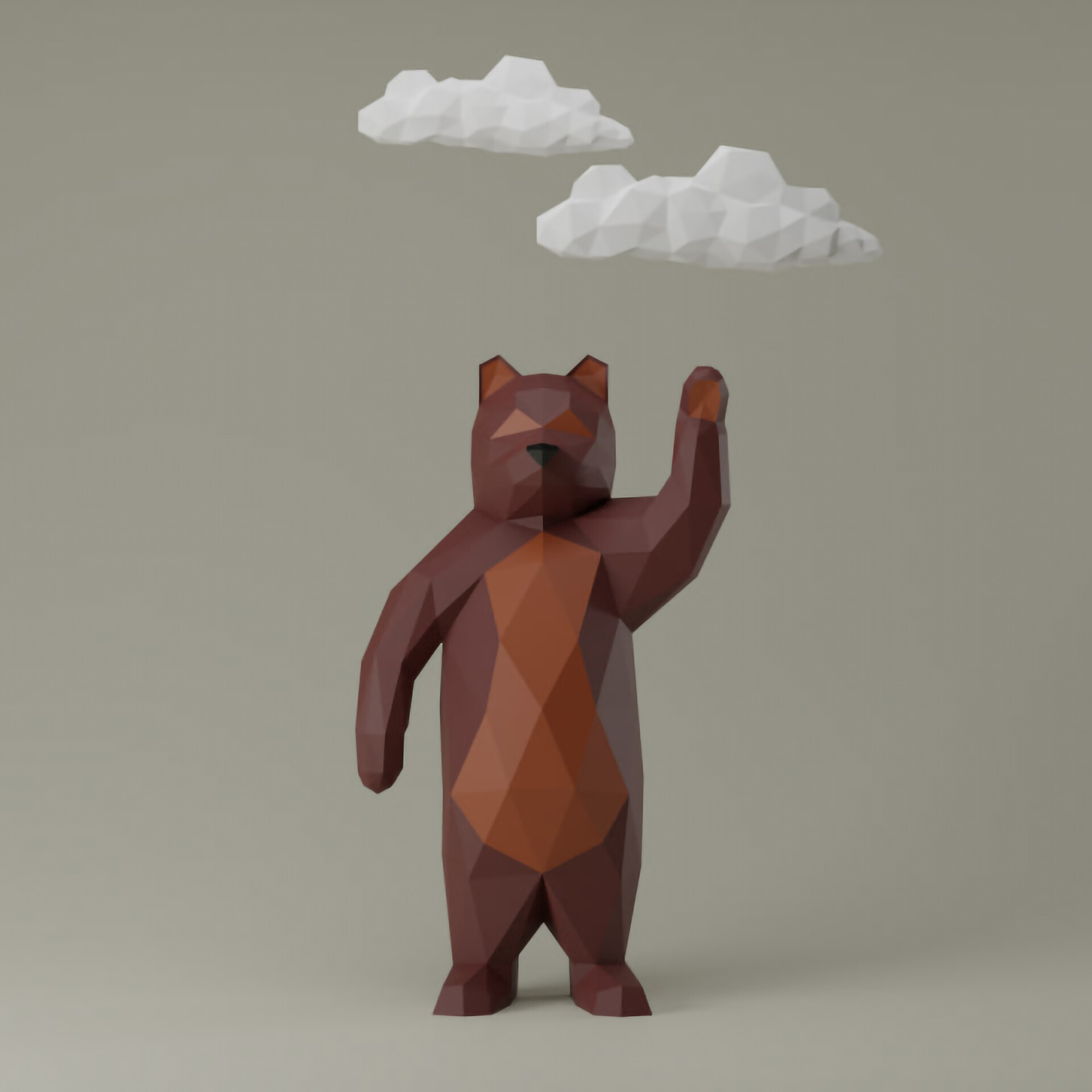 ArtStation - Bear, low poly