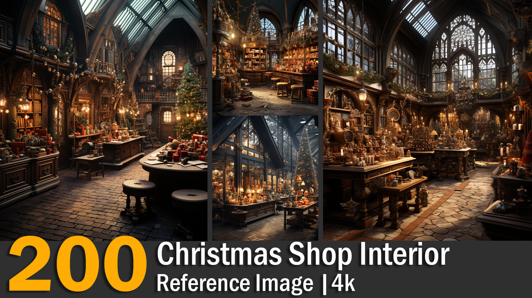 Lumière - Christmas Shop Interior | Reference Images | 4K