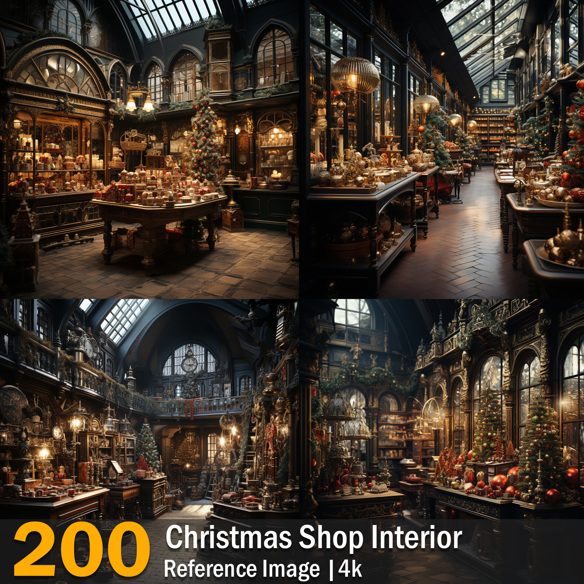 ArtStation - Christmas Shop Interior | Reference Images | 4K