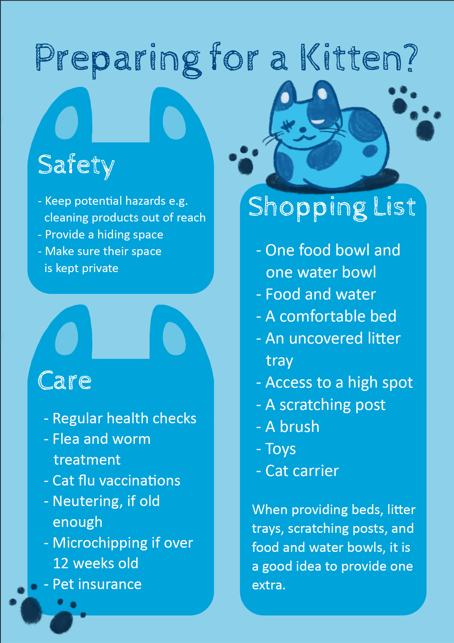 Ellie Hughes - Kitten Adoption Informational Poster