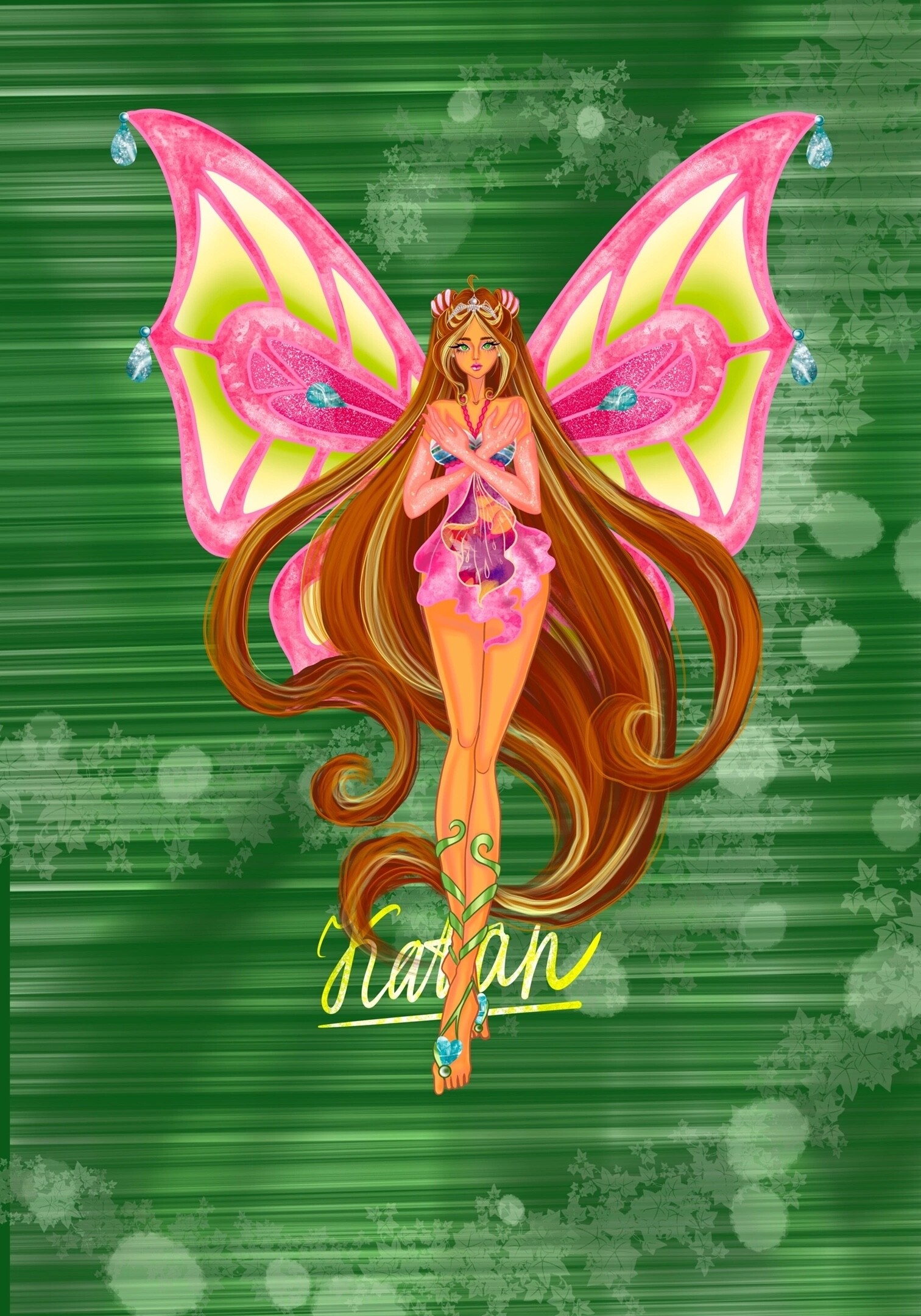ArtStation - Flora Winx fan art