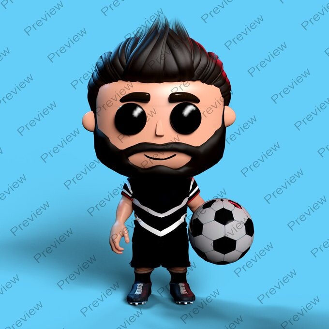 ArtStation - 3D Rendered Soccer Players (3D Artwork)