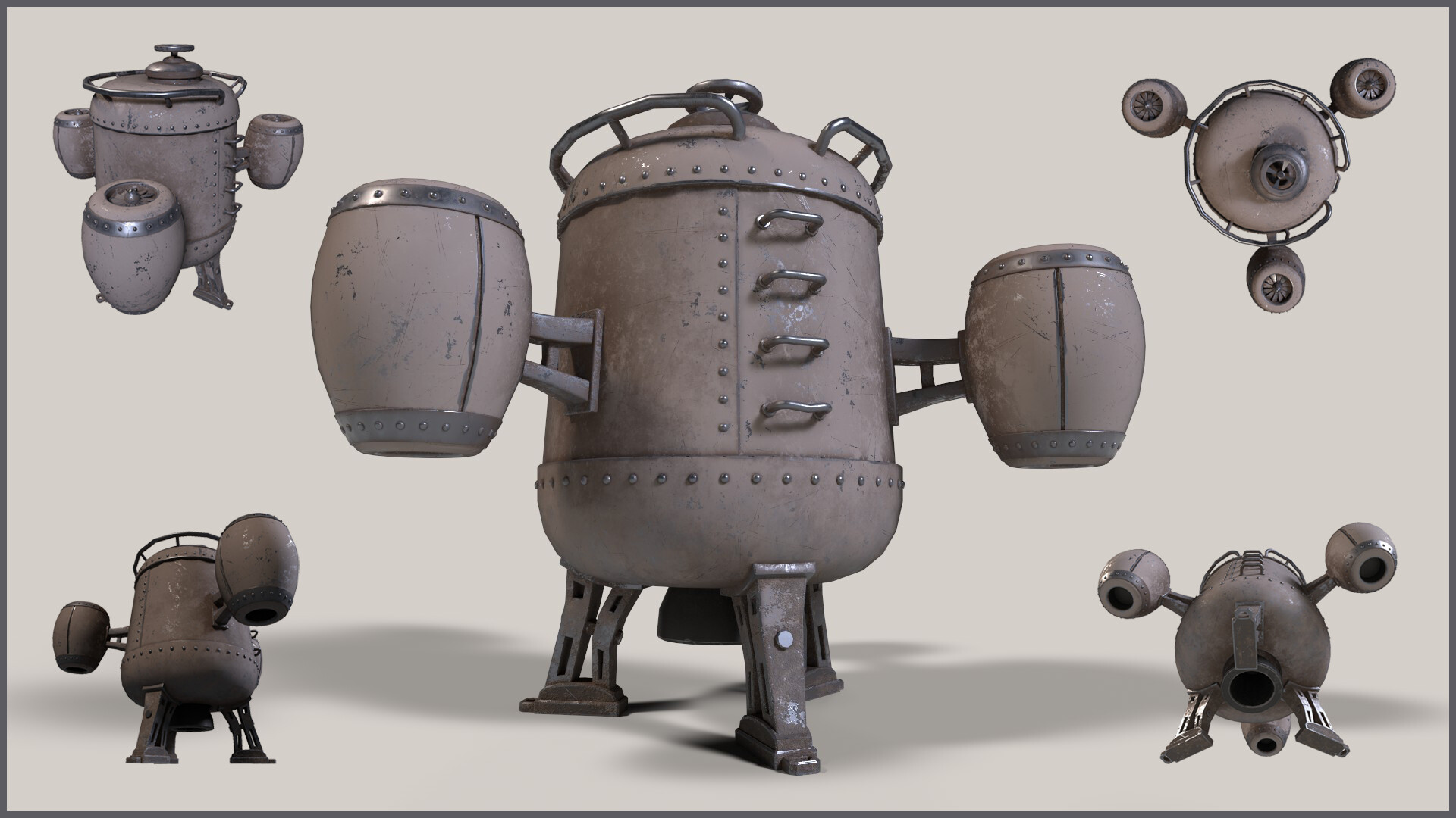 Boris Boiko - Stylized Rusty Flying Machine