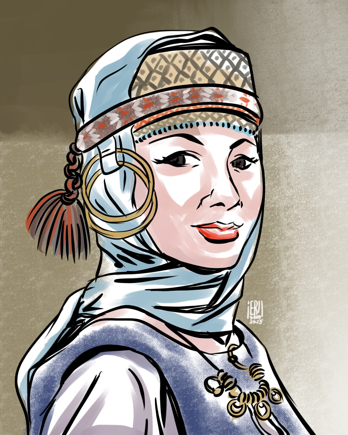 ArtStation - Russian Girl quick sketch