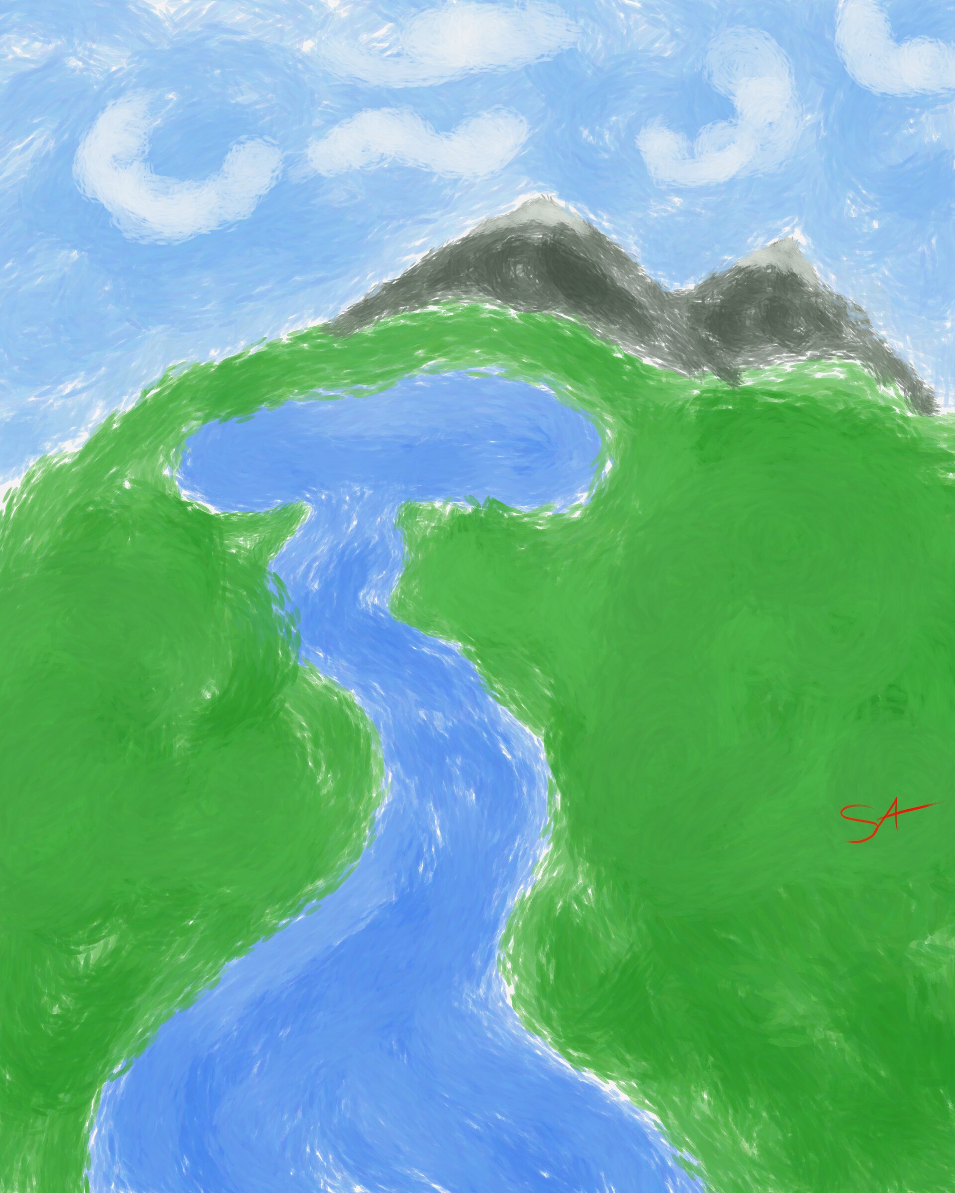 ArtStation - Abstract Mountains