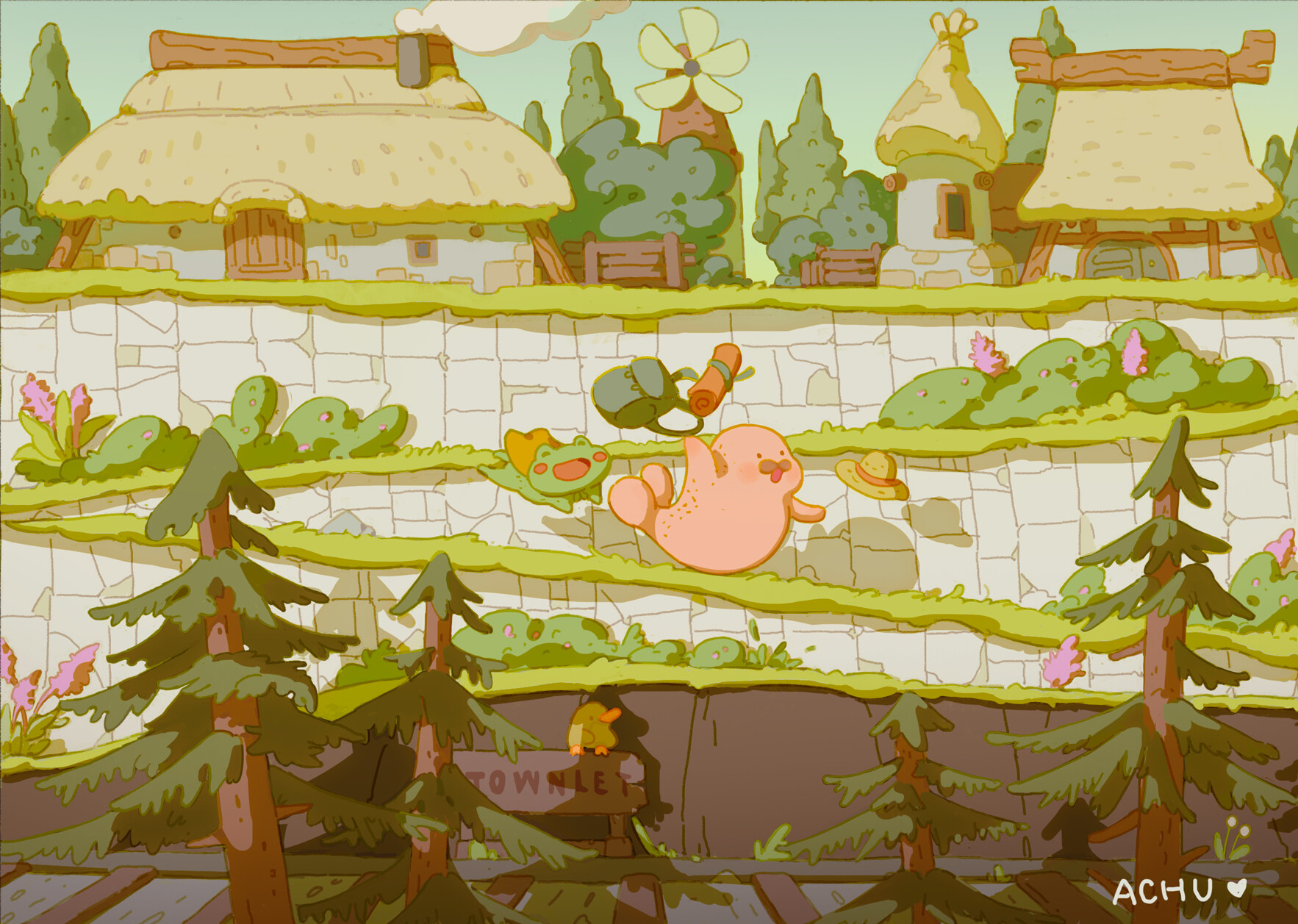 ArtStation - 快乐小镇 happy town