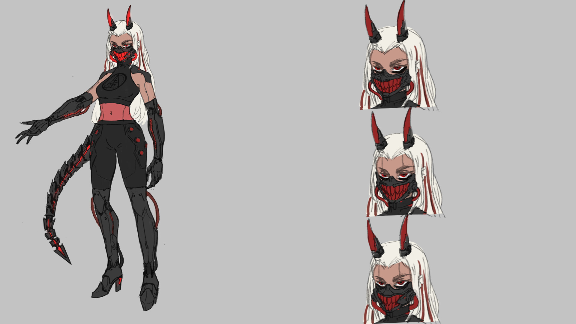 Infinity Pilot - Zeta the Cyber Succubus; Form 2 - Recon cyborg