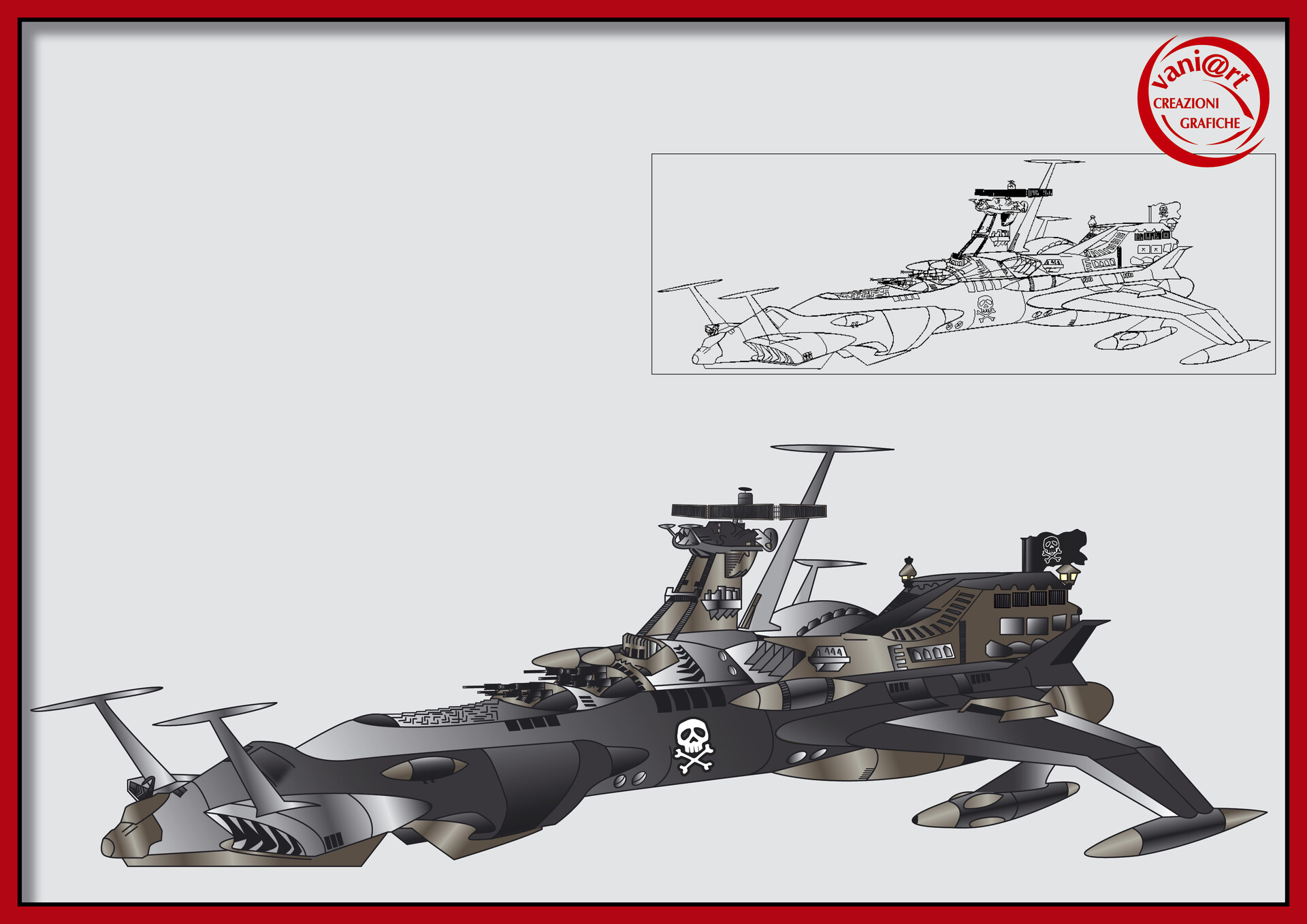 ArtStation - Capitan Harlock (1978) | Artwork