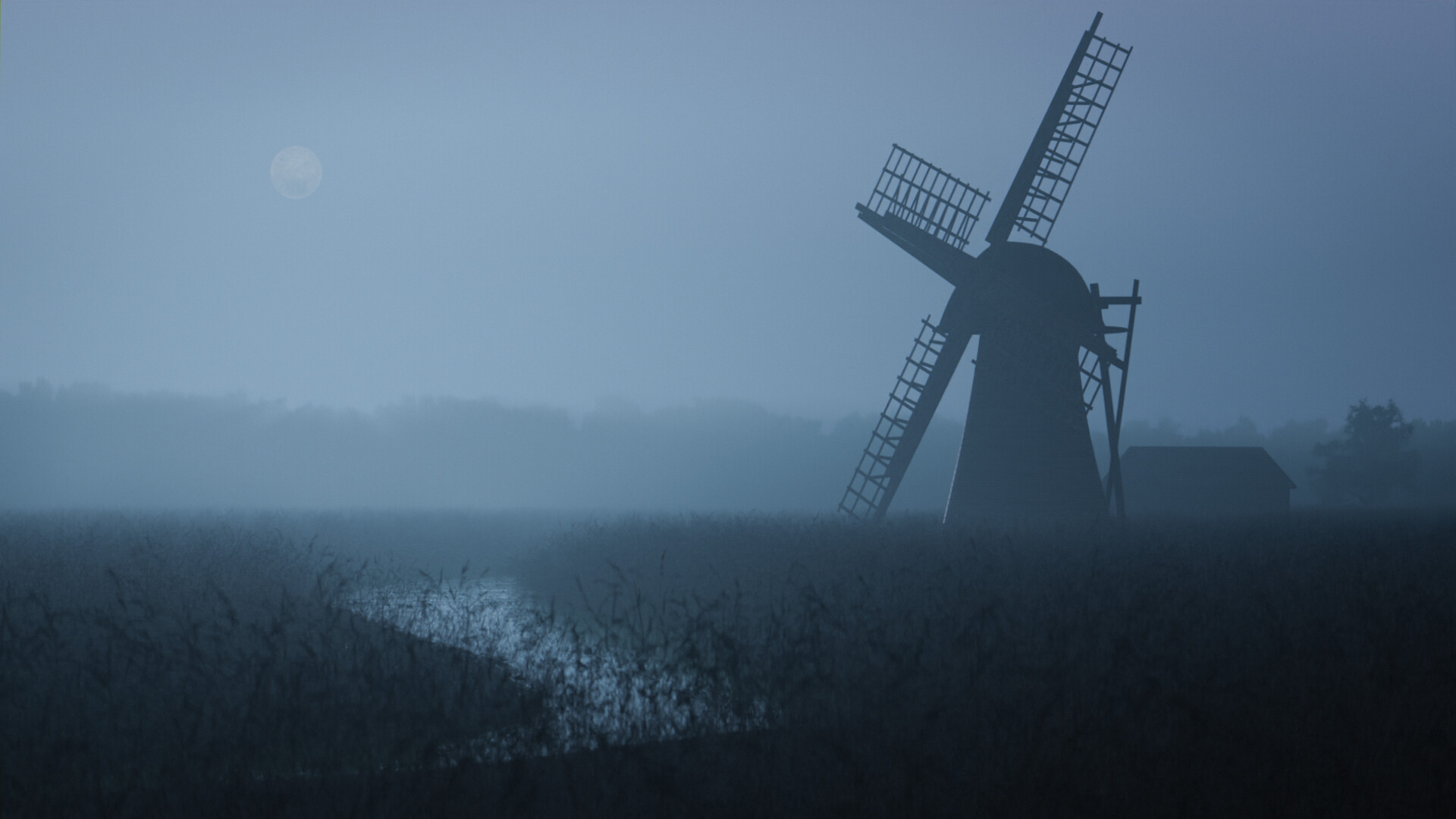 ArtStation - Windmill Field - Lighting Practice