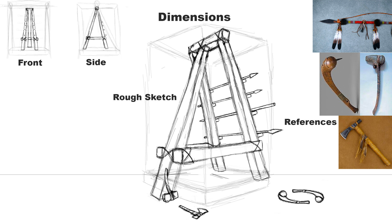 VendettaDylan _ - Native American Weapons Rack