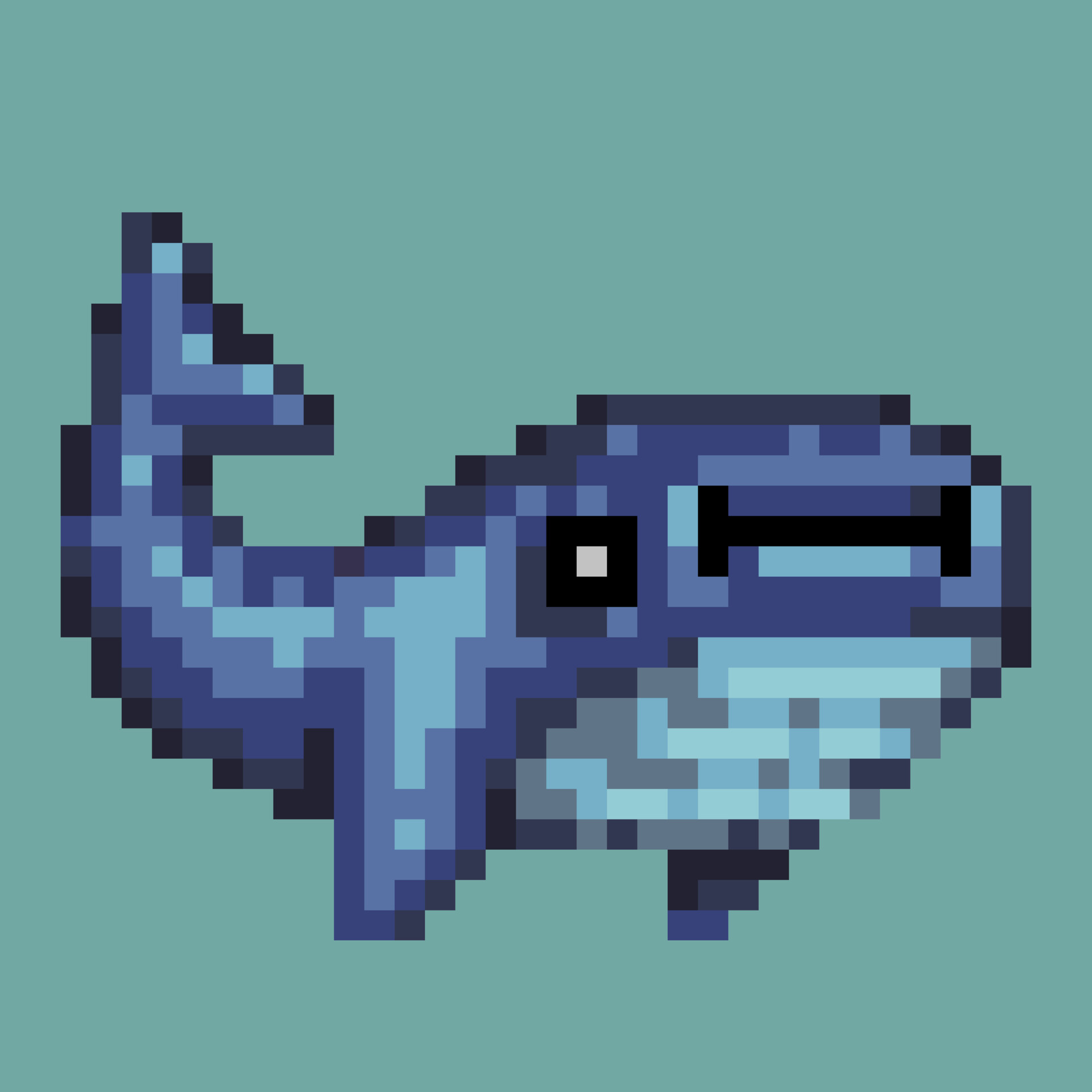 ArtStation - pixel whale