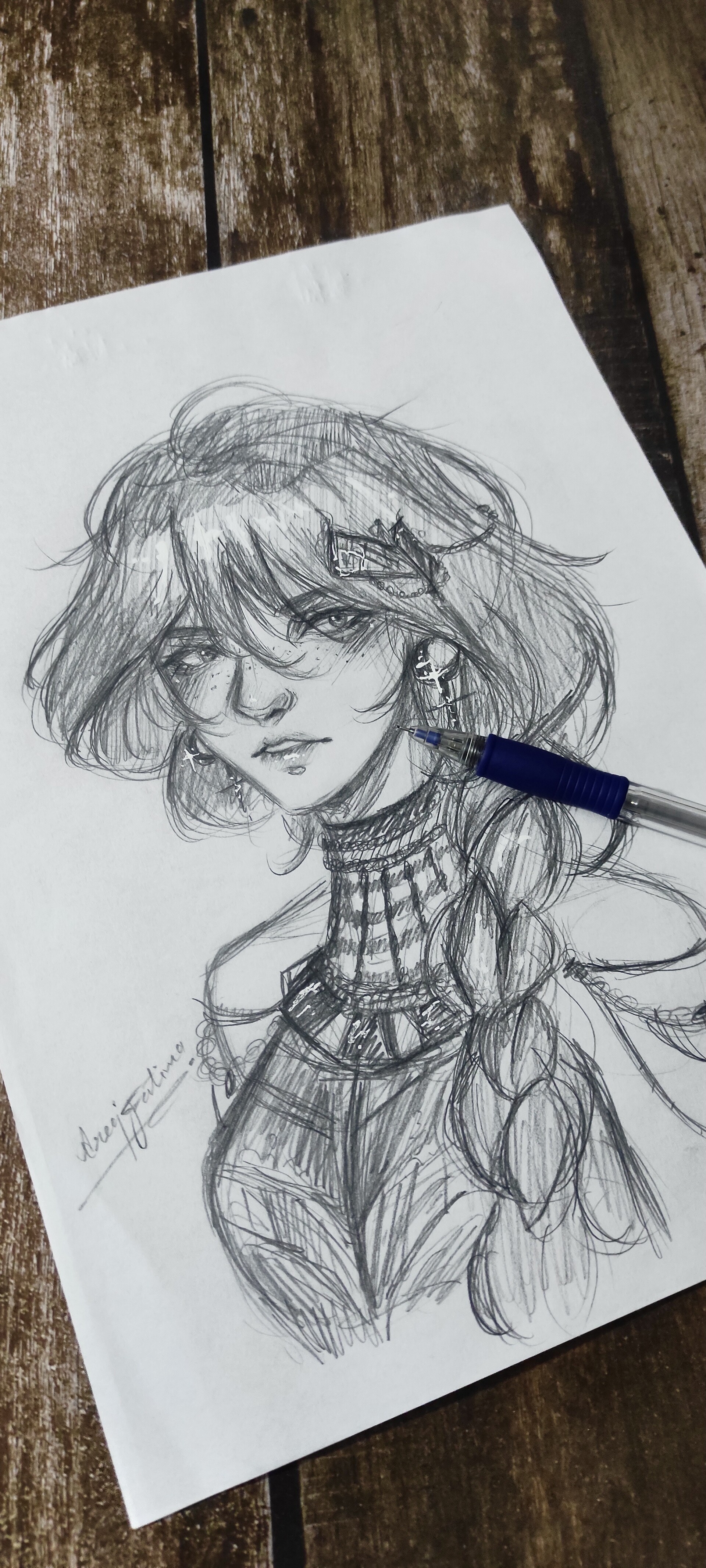 ArtStation - Semi realistic sketch