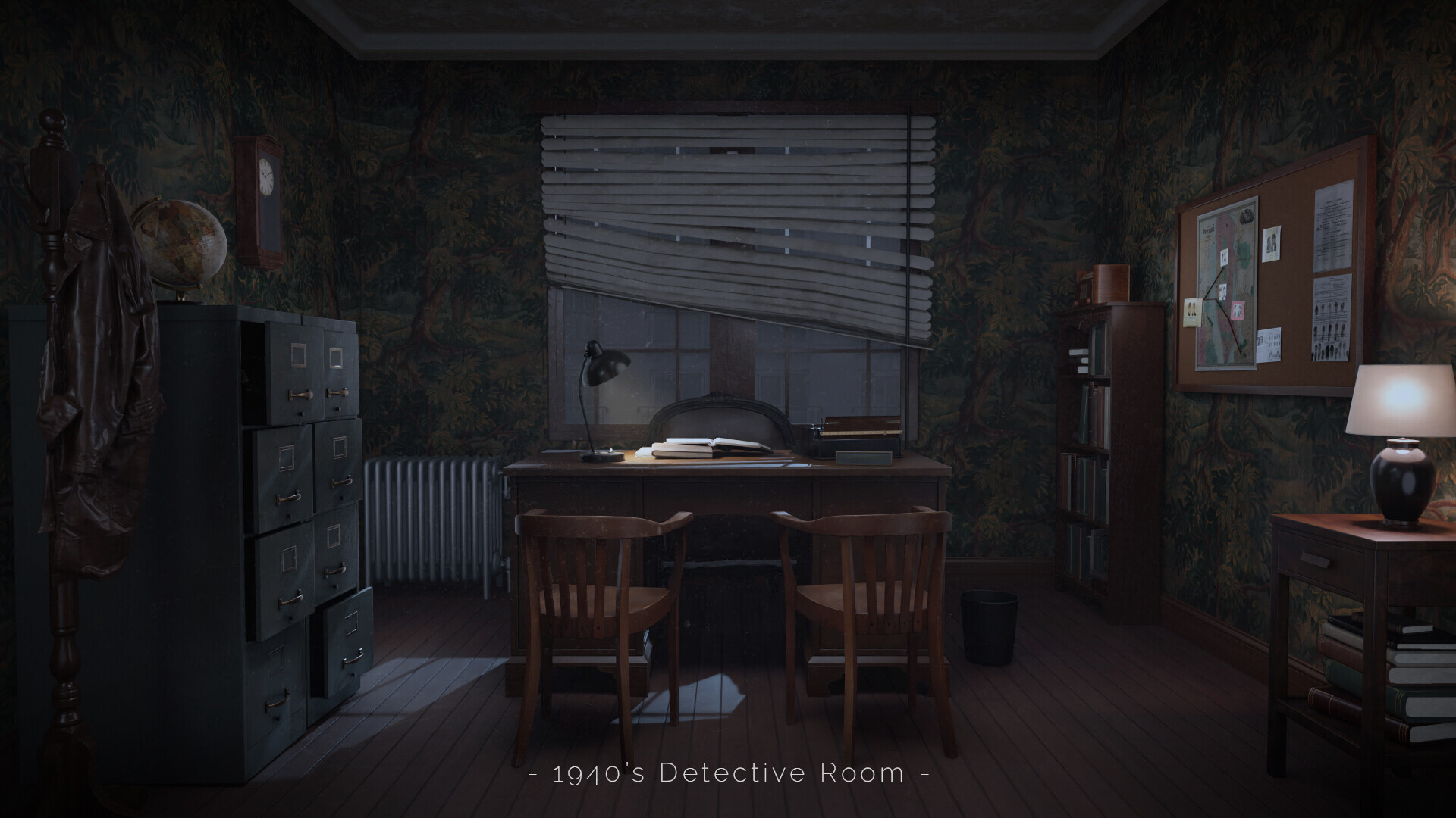 Amiel Goco - 1940s Detective Room