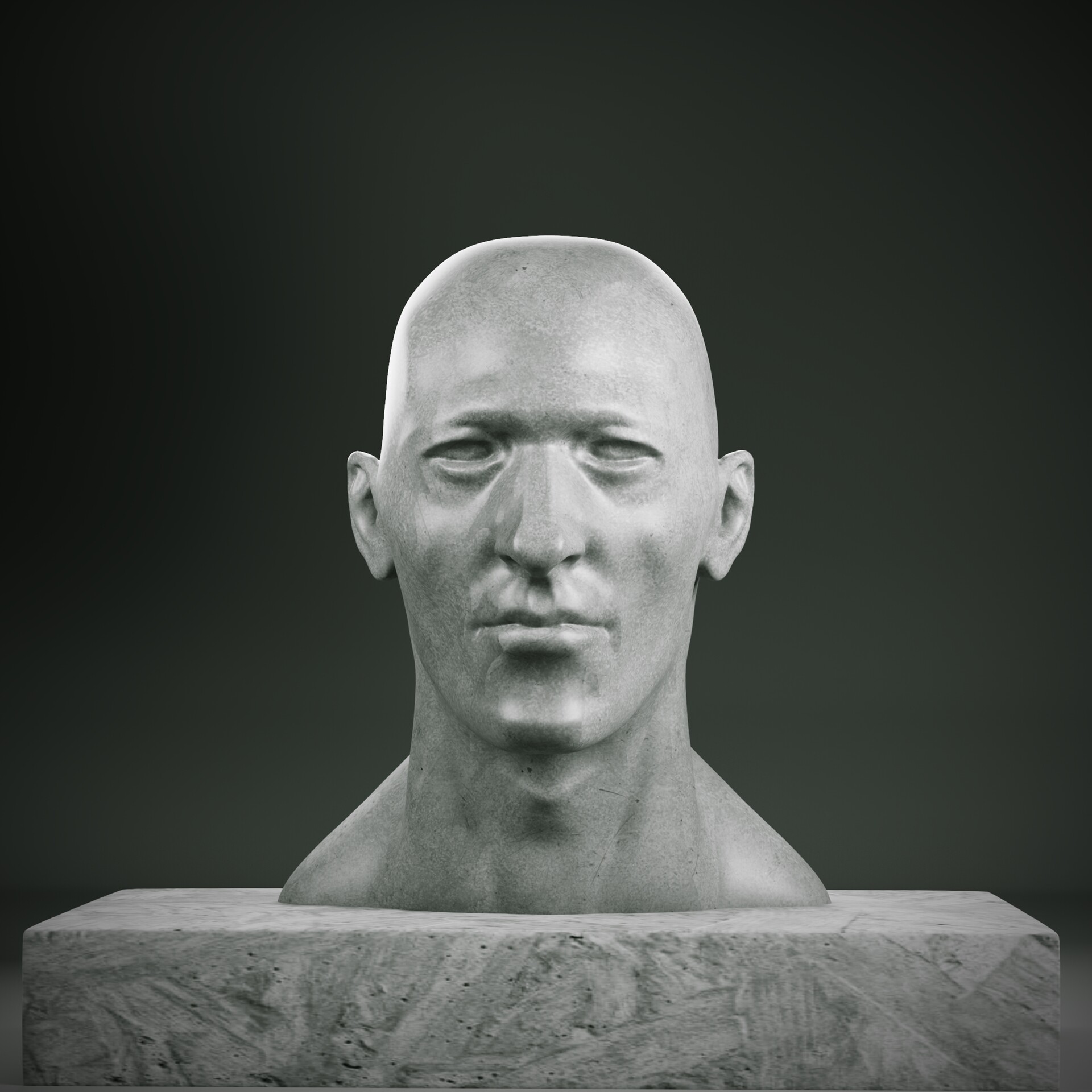 ArtStation - Sculpting Simplicity: Head in ZBrush, Transformed by 3ds ...