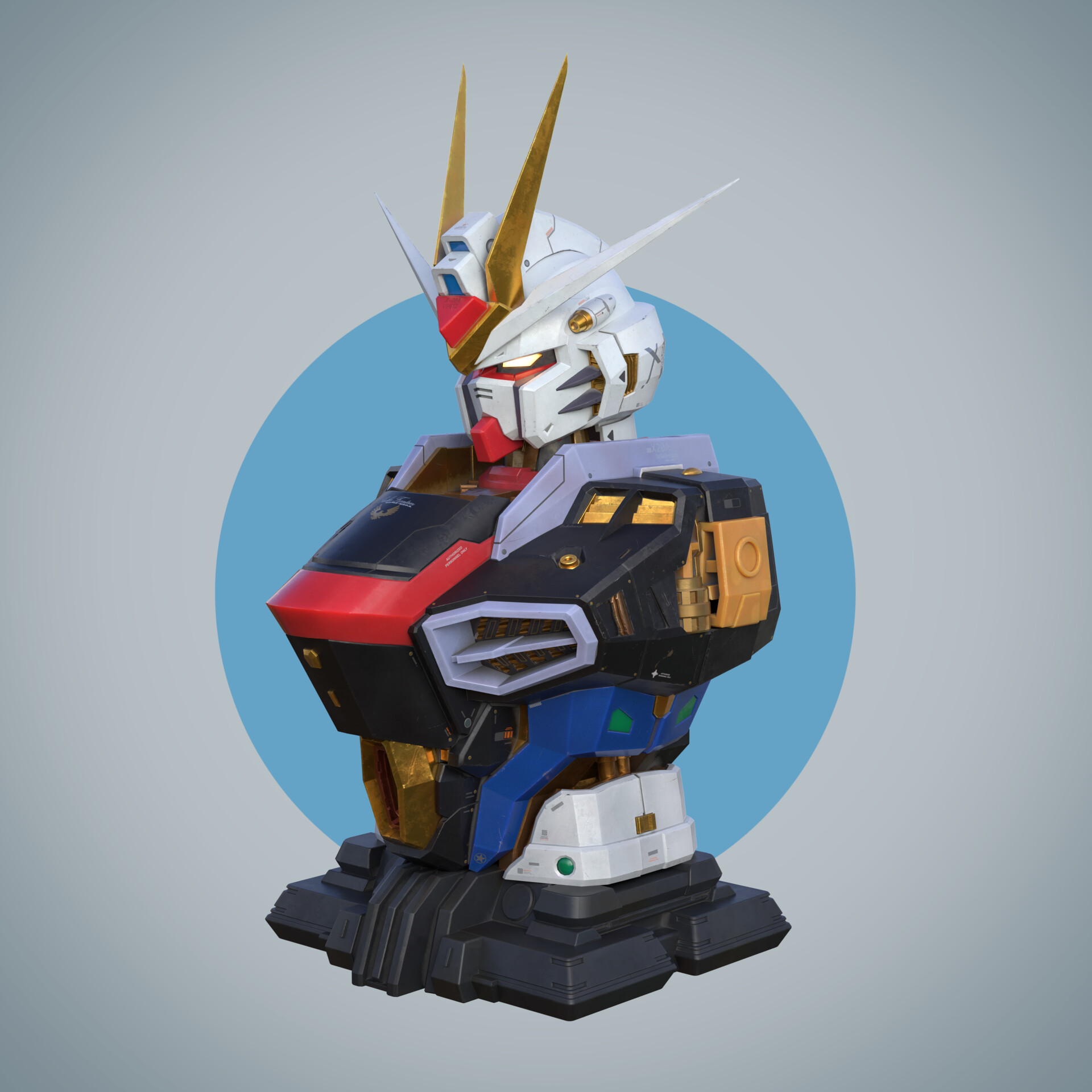 ArtStation - Gundam Bust-Strike Freedom