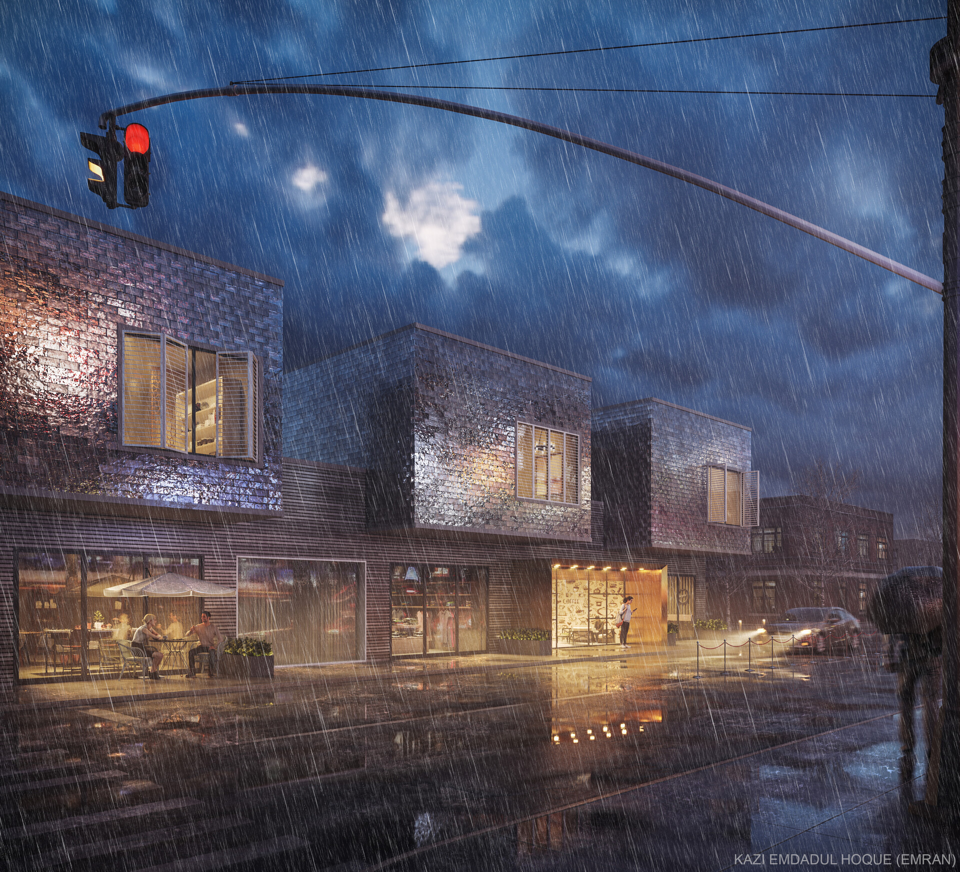 ArtStation - FOGGY-RAINY-AND-MOODY-EXTERIOR