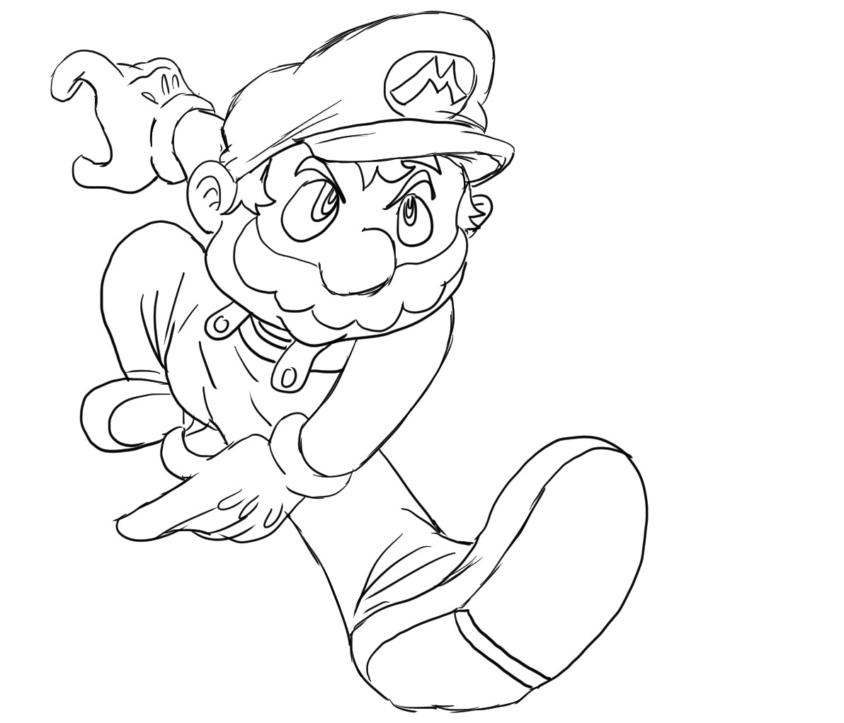 mario flower coloring pages