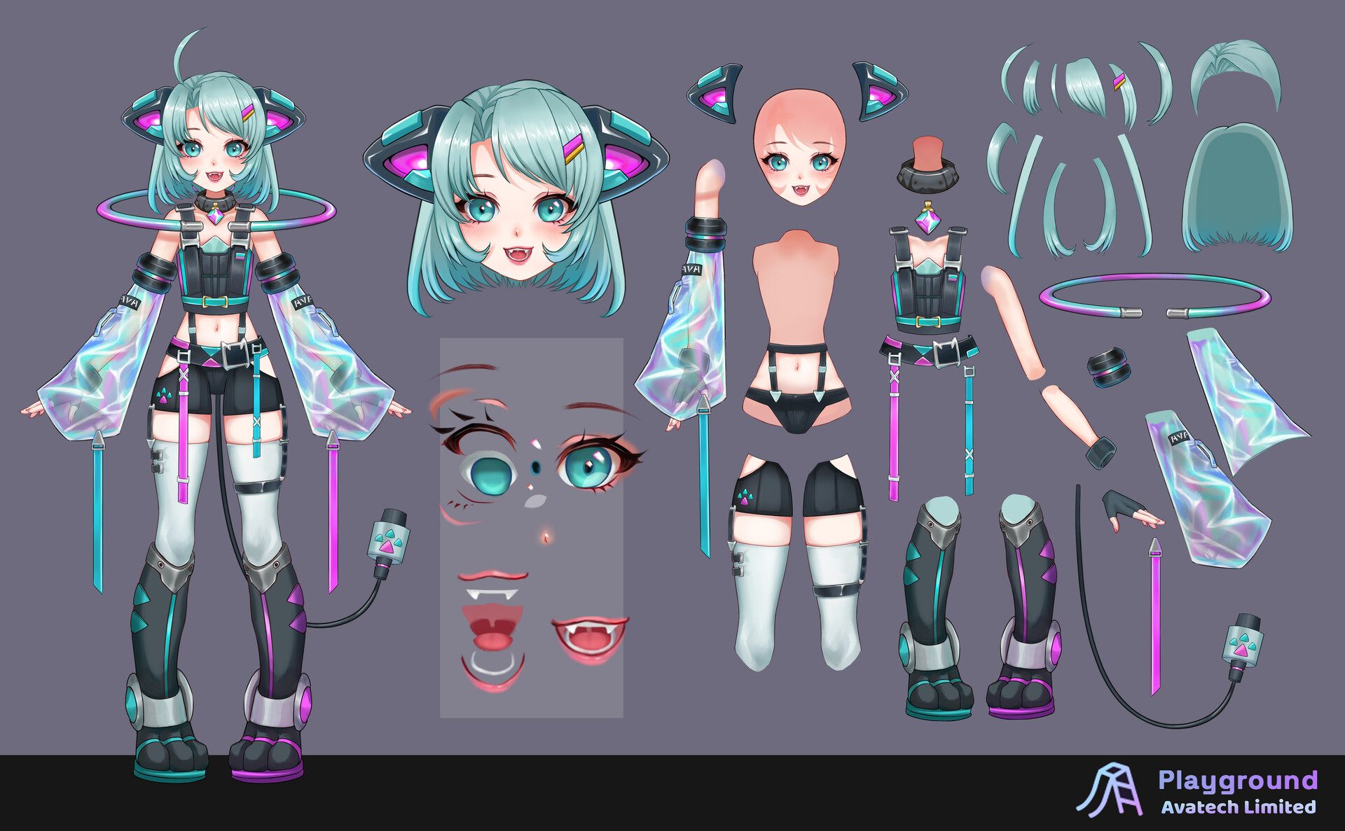 Usagi Christy Lam - Avatech | PlayGround Project : Vtuber Skin Design