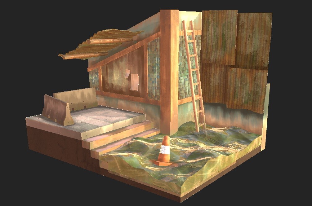 ArtStation - The Wet Pavement