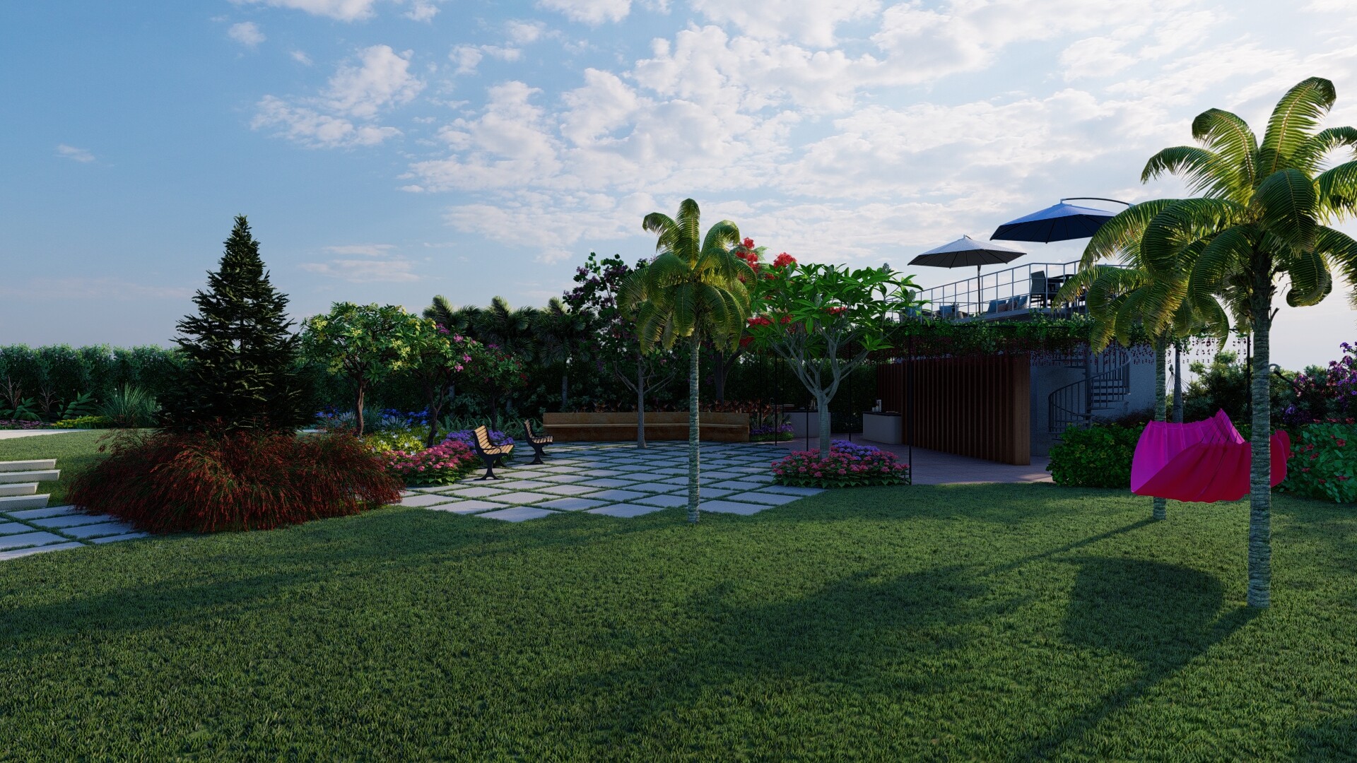 ArtStation - Backyard Garden.