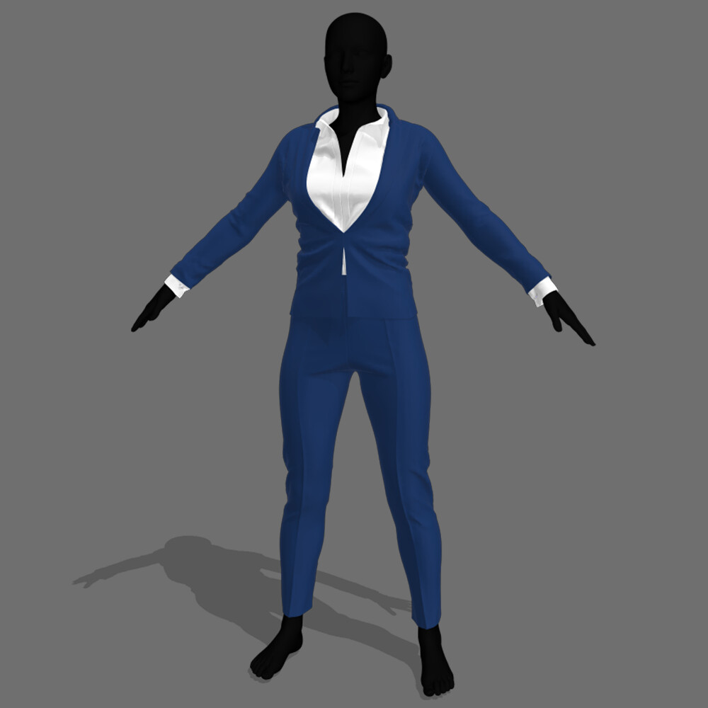 ArtStation - Formal Women's Suit