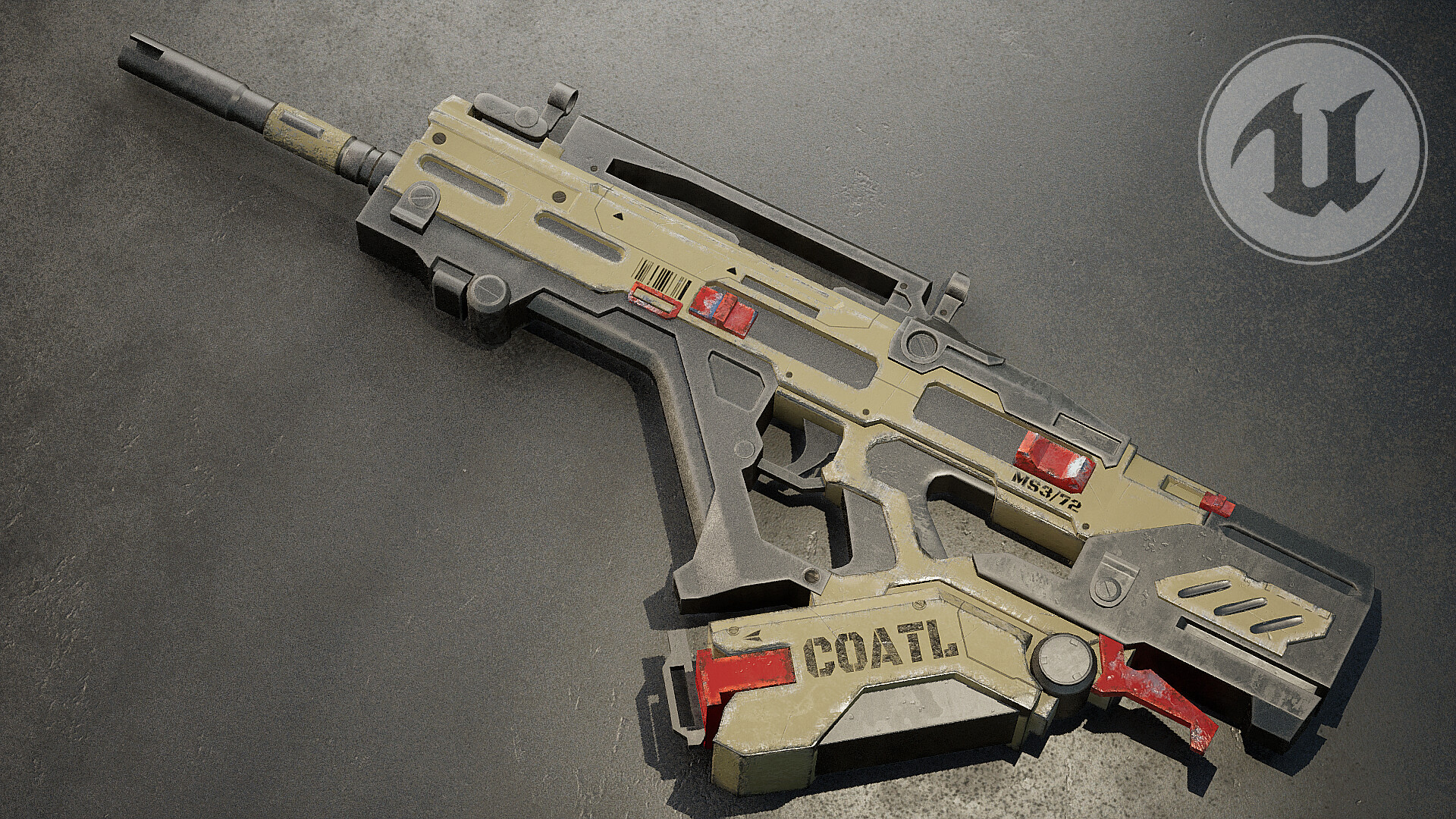 ArtStation - Bullpup Rifle 3D