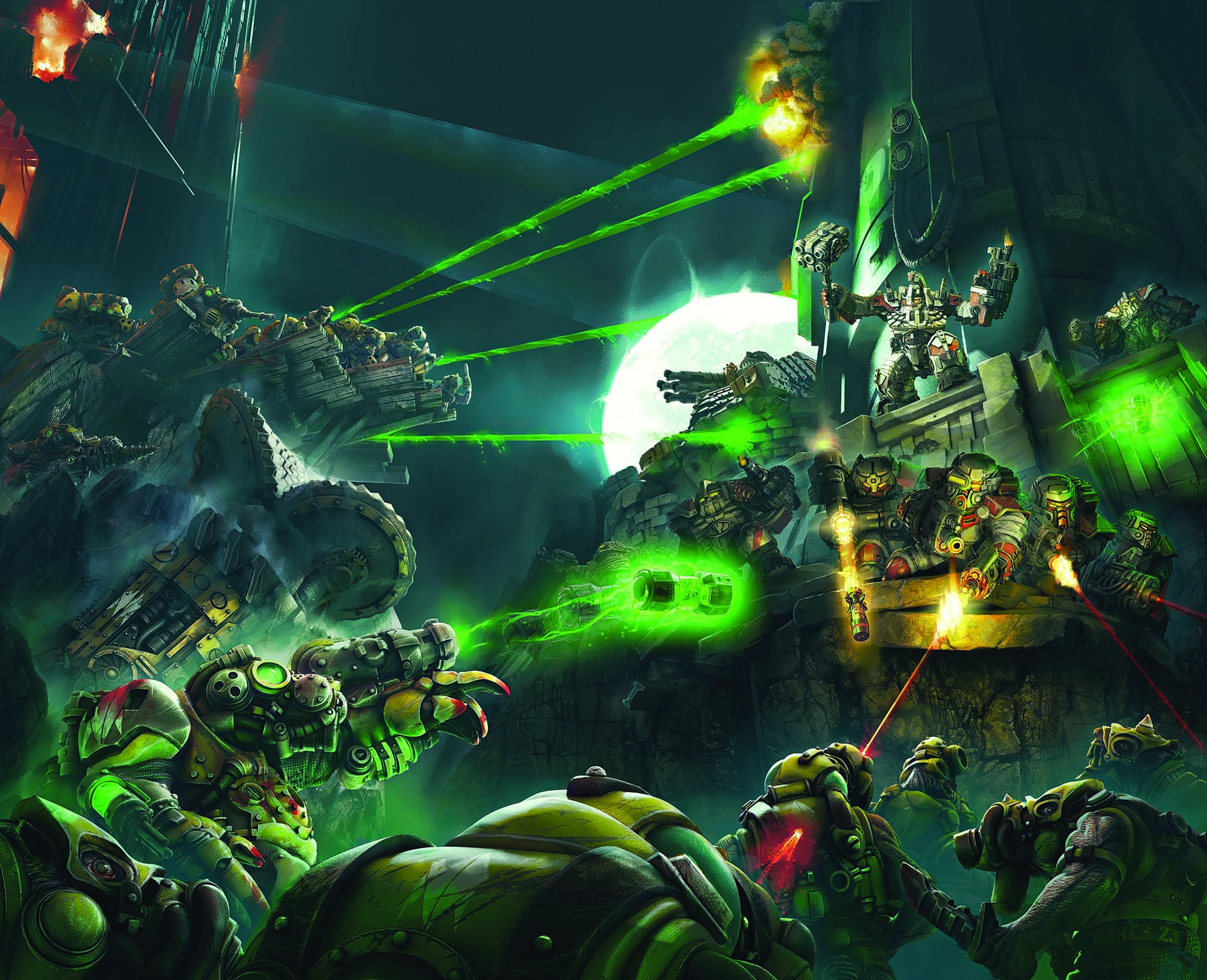 ArtStation - Box cover for Firefight: Assault on Exham (copyright ...