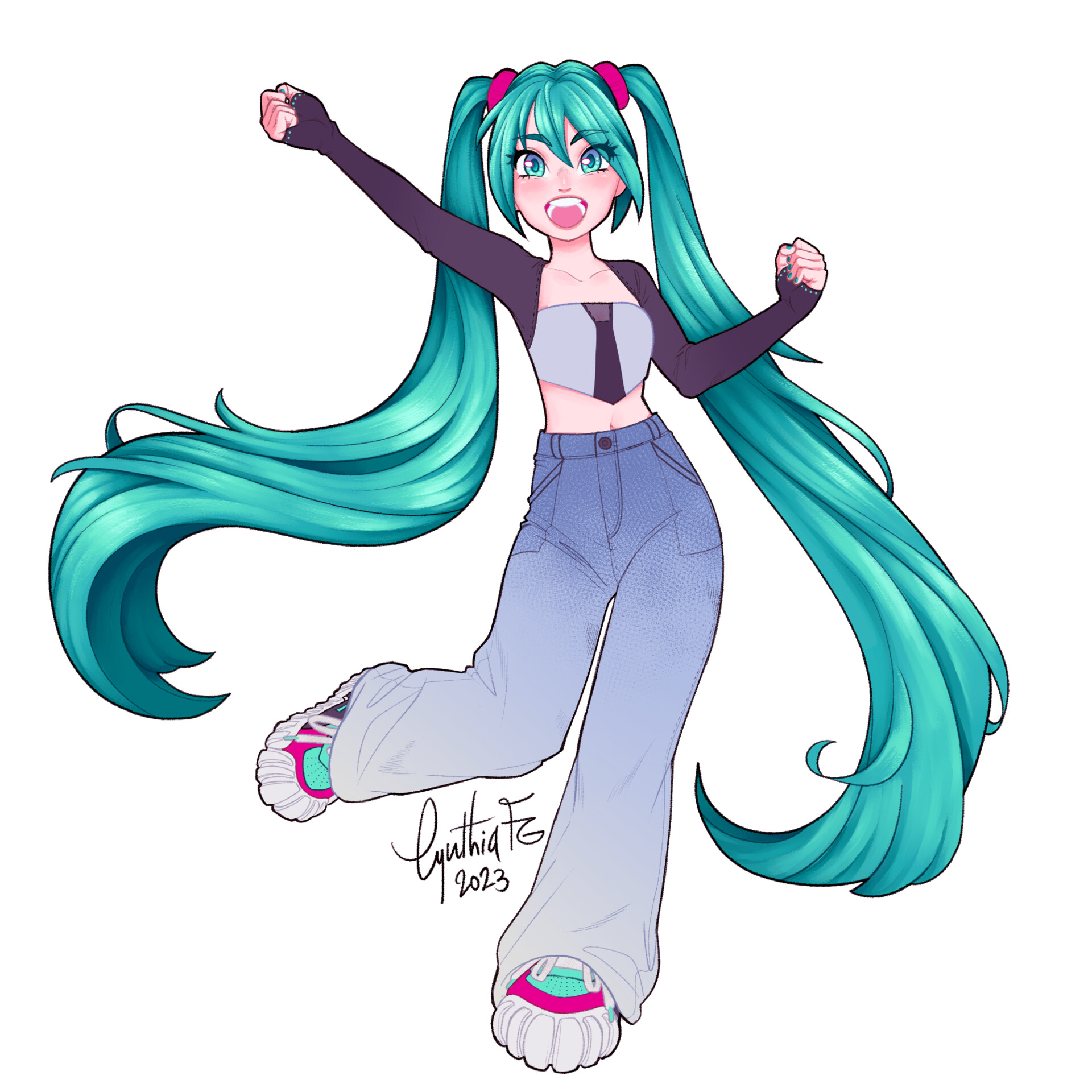 ArtStation - Y2K fashion Miku