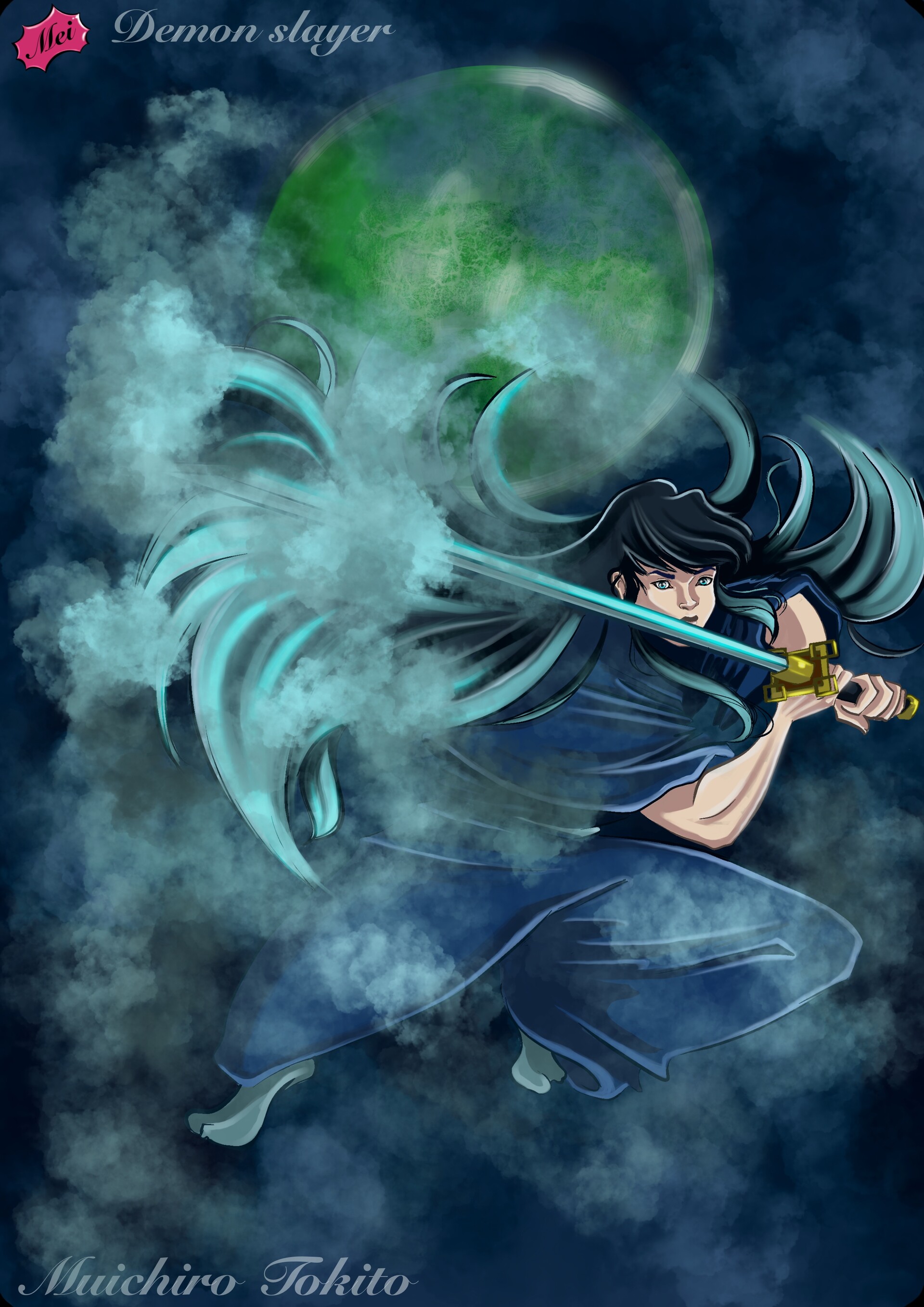 ArtStation - Muichiro fog pillar