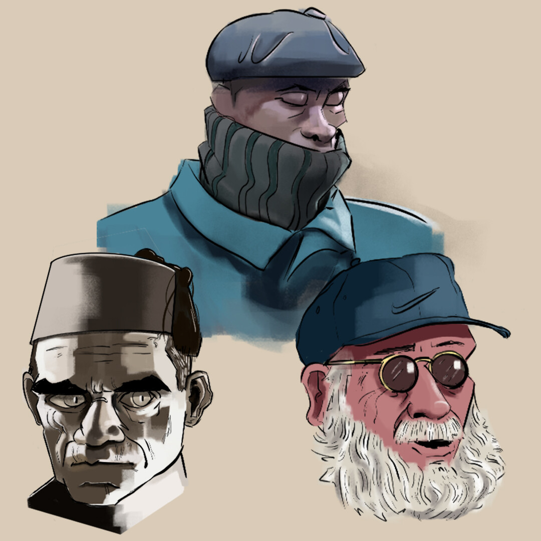 ArtStation - Character Concepts Bust Studies