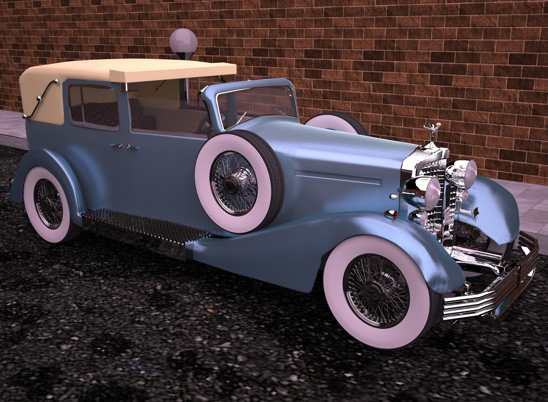 ArtStation - Vintage Car 3d Model