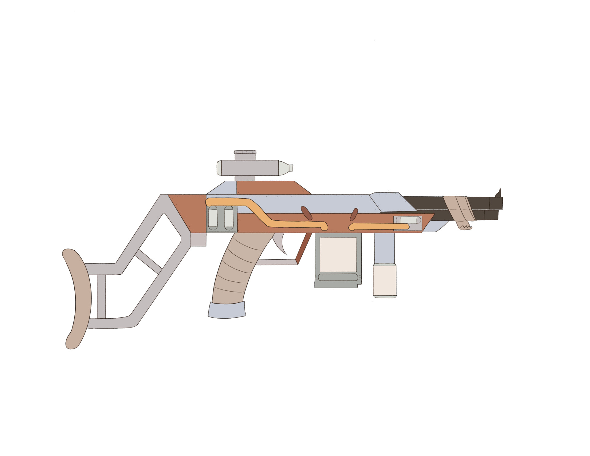 Scrap Gun Concept Art by Christian Bengel — ProUser.Me