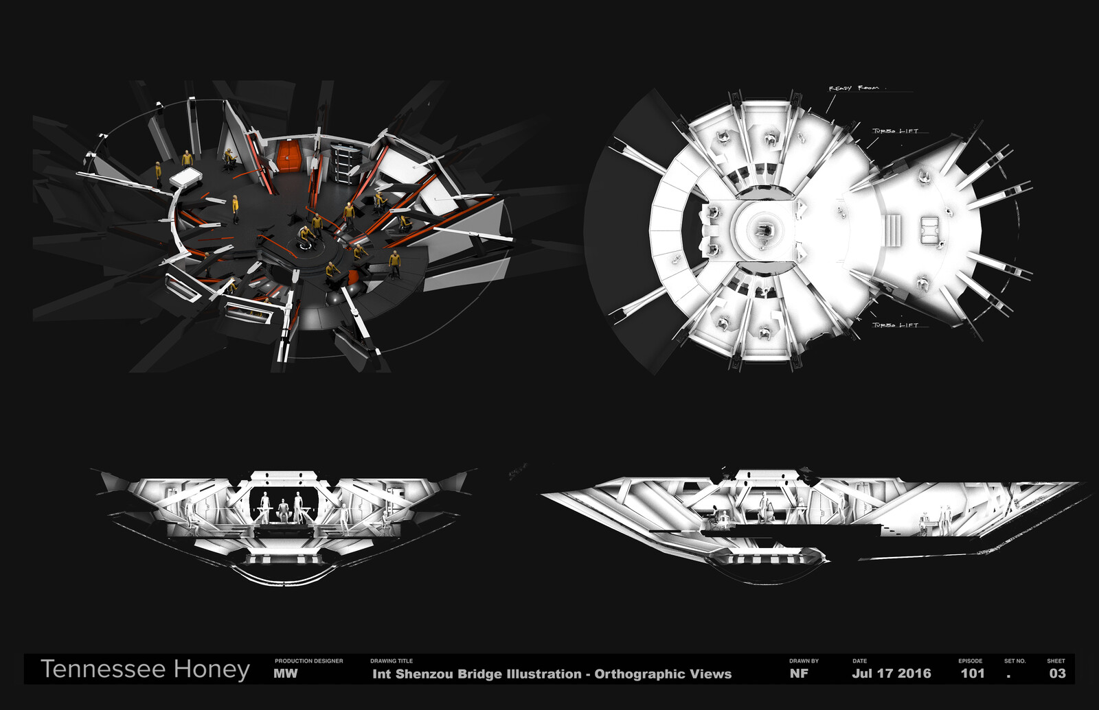 Ryan Dening - Star Trek: Discovery - Shenzhou Bridge Design