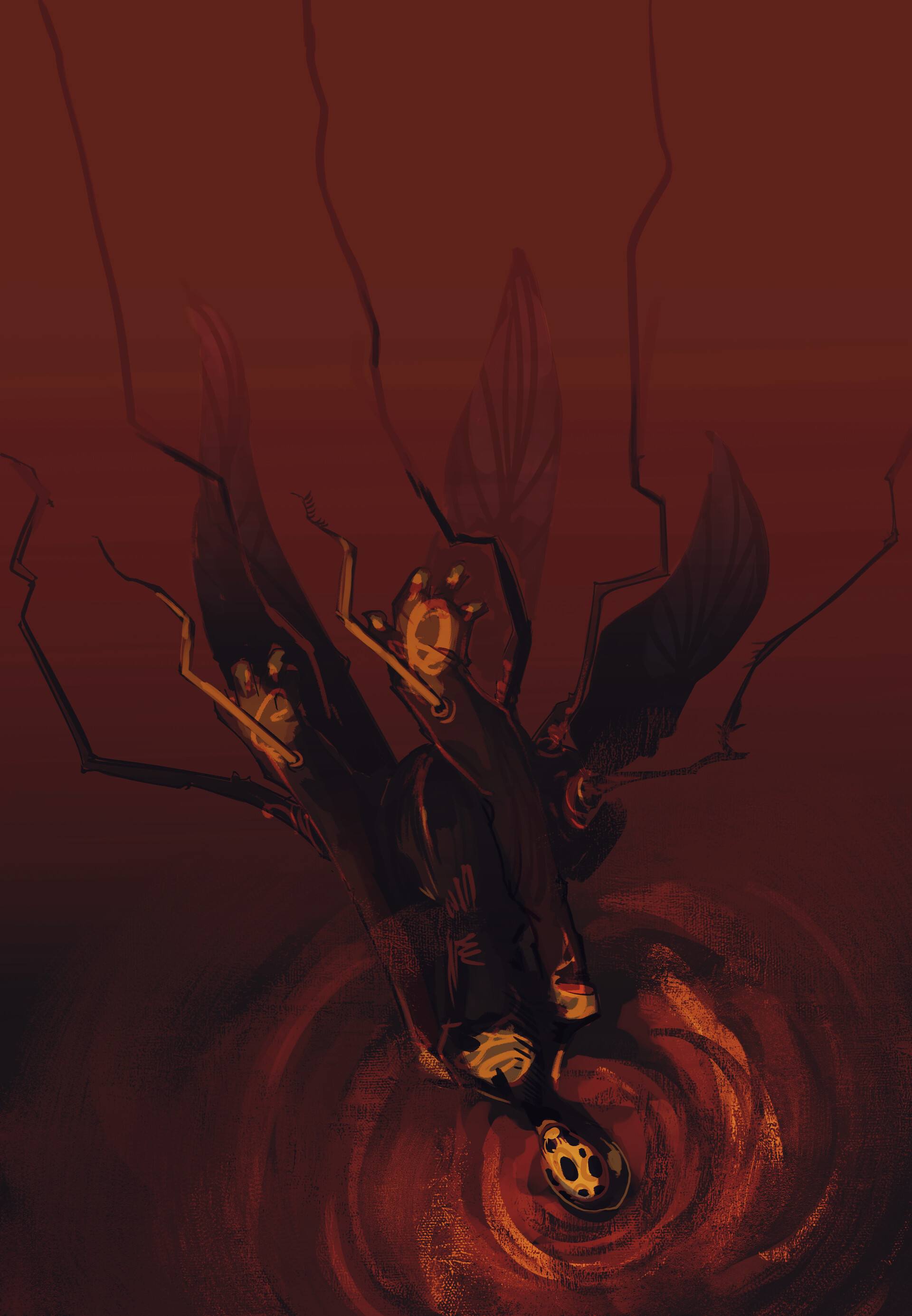 ArtStation - Mothman - TTRPG illustration