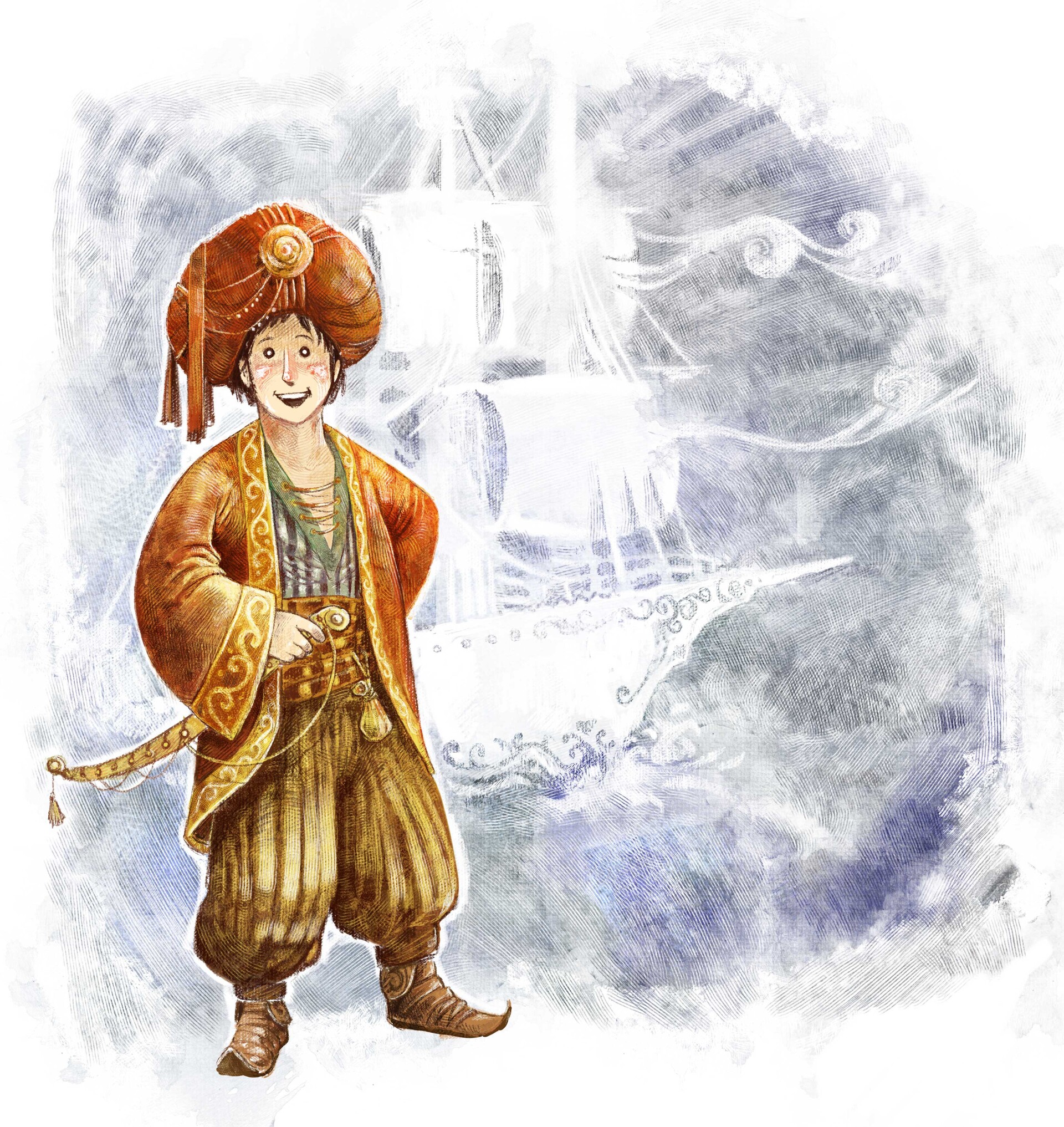 ArtStation - Sindbad the sailor (2011 book illustrations)