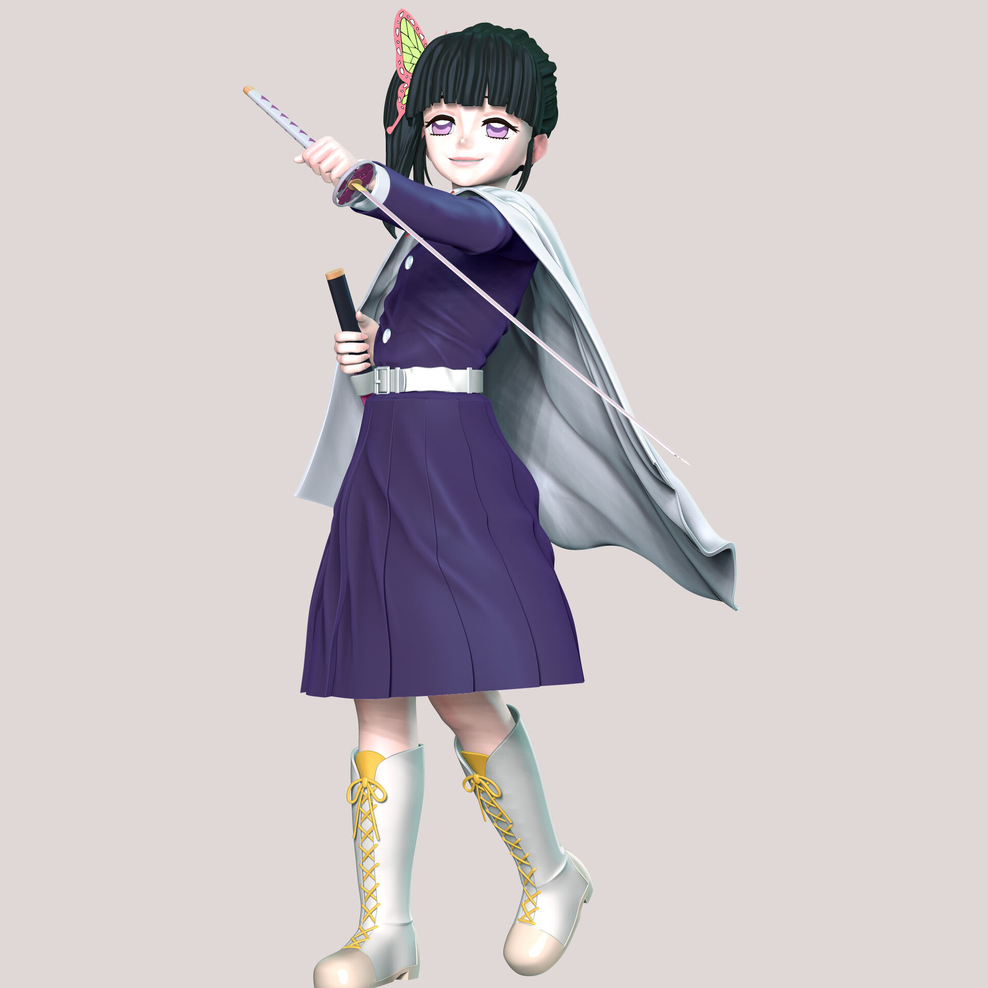 ArtStation - Demon Slayer - Kanao Tsuyuri