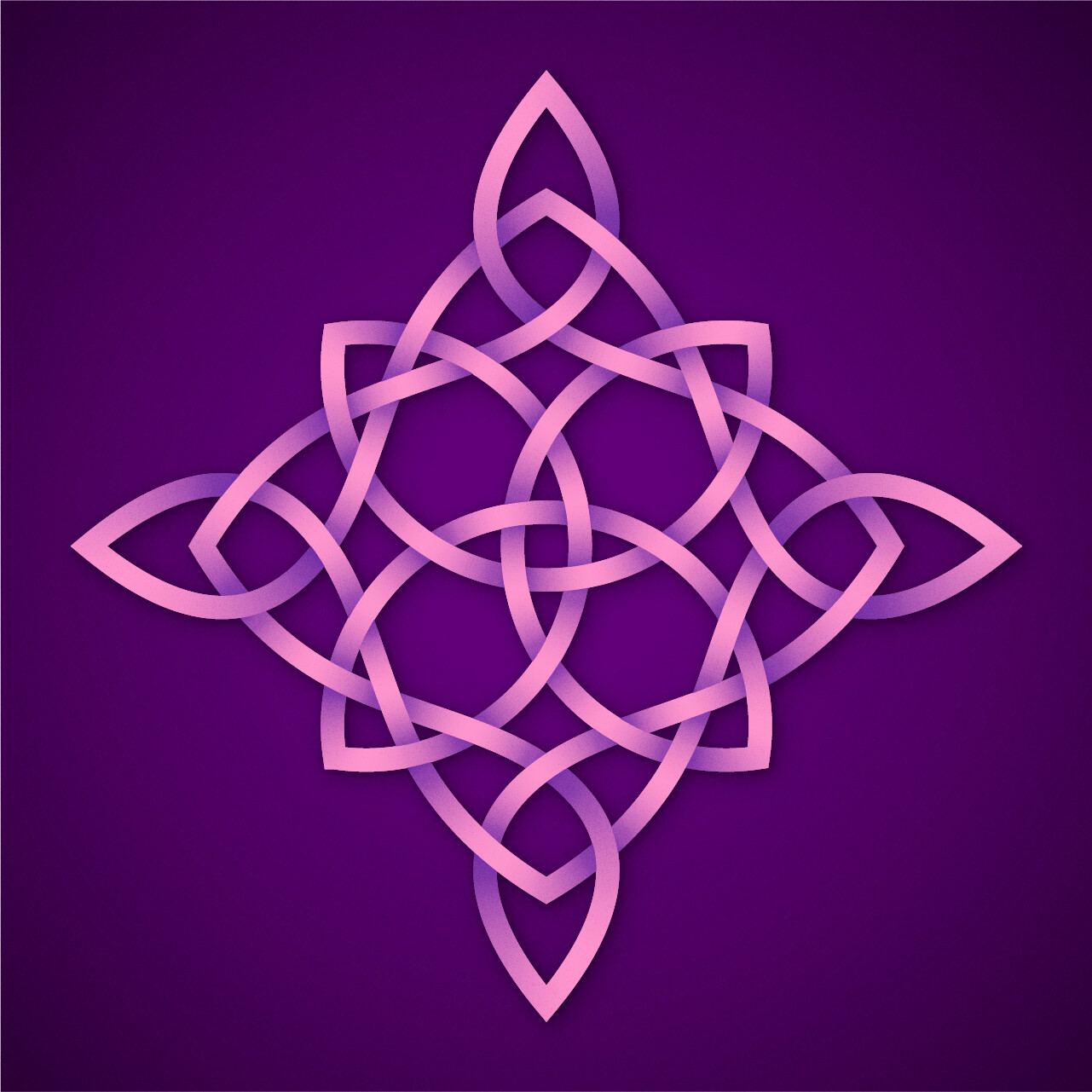 ArtStation - Intertwined ribbons - pattern design