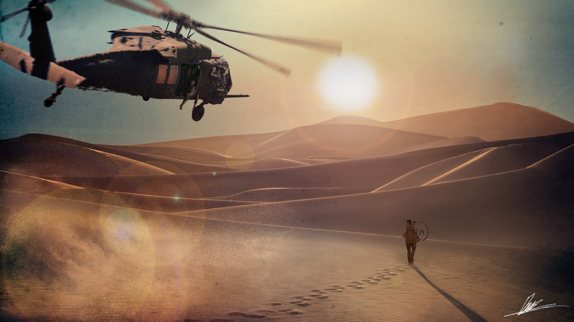 Black Hawk Down Helicopter Wallpaper