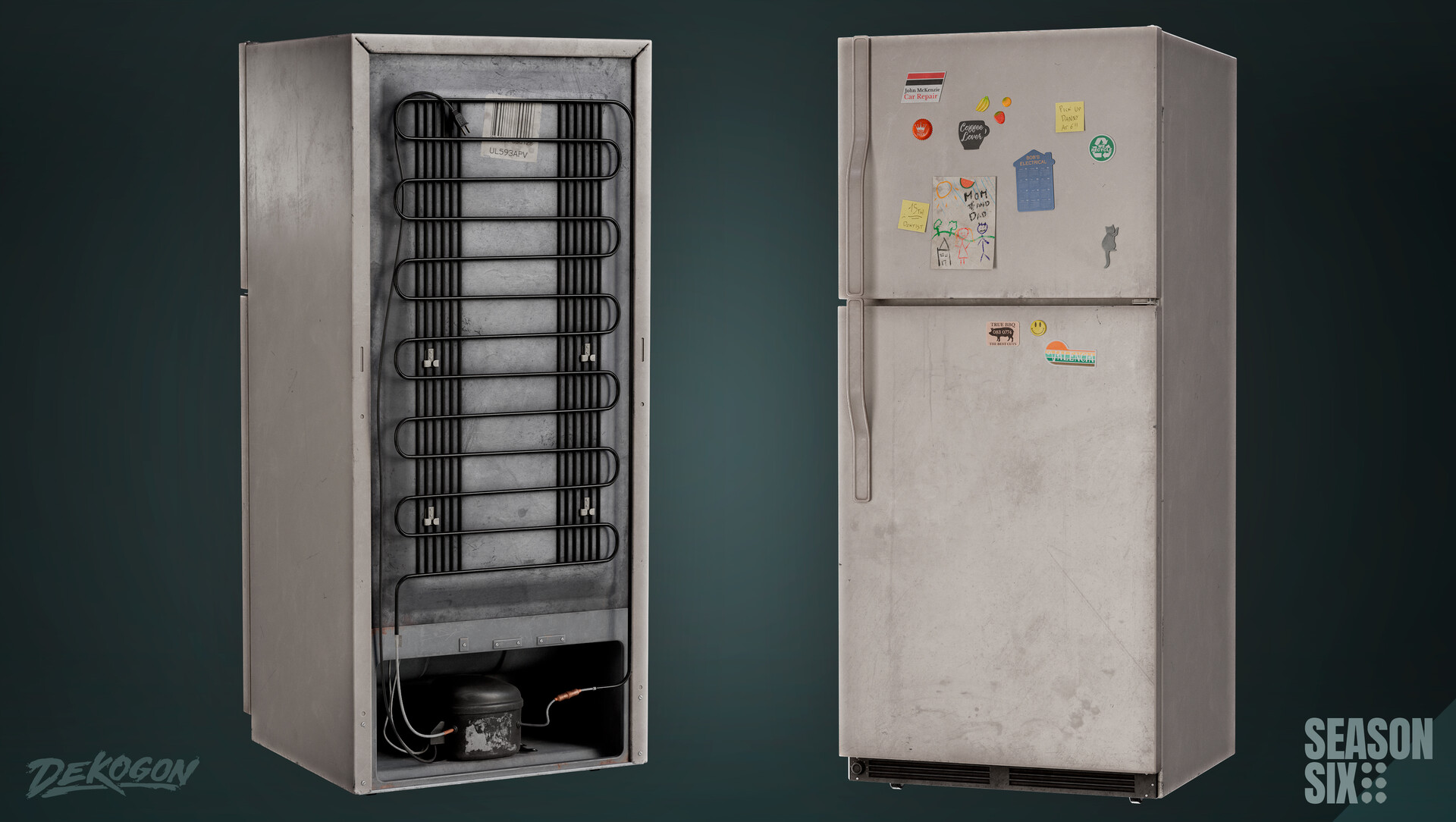 Óscar Sánchez - 3D Assets/Environment Artist - Dekogon S6 Props - Fridge