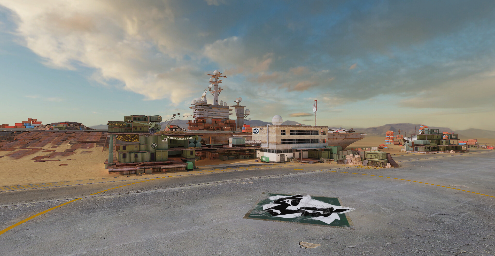 ArtStation - Crossout Mobile Game - Aircraft Carrier Map