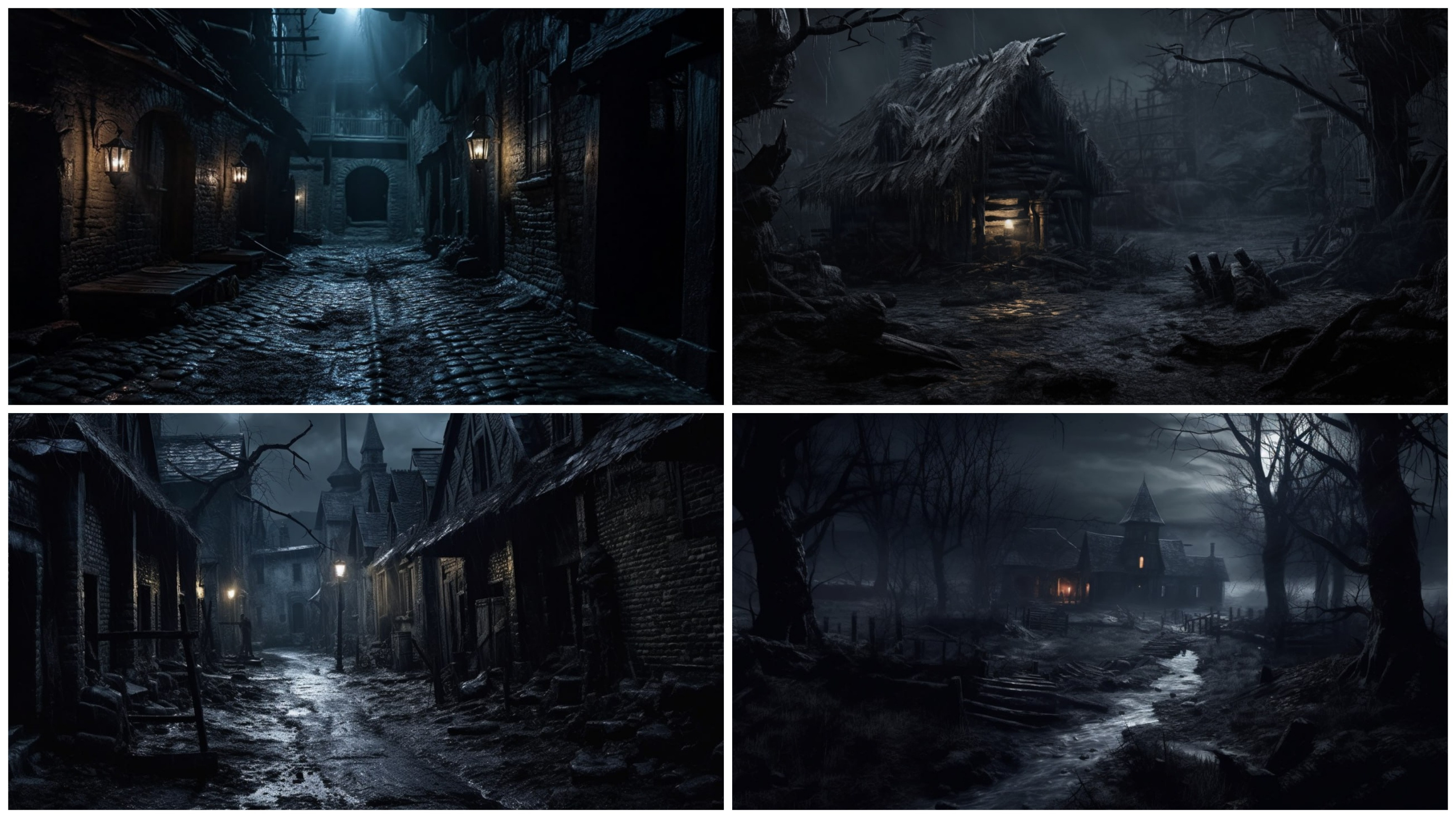 Concept Art - +330 Horror Medieval Environment Concept (4k) | Vol_53