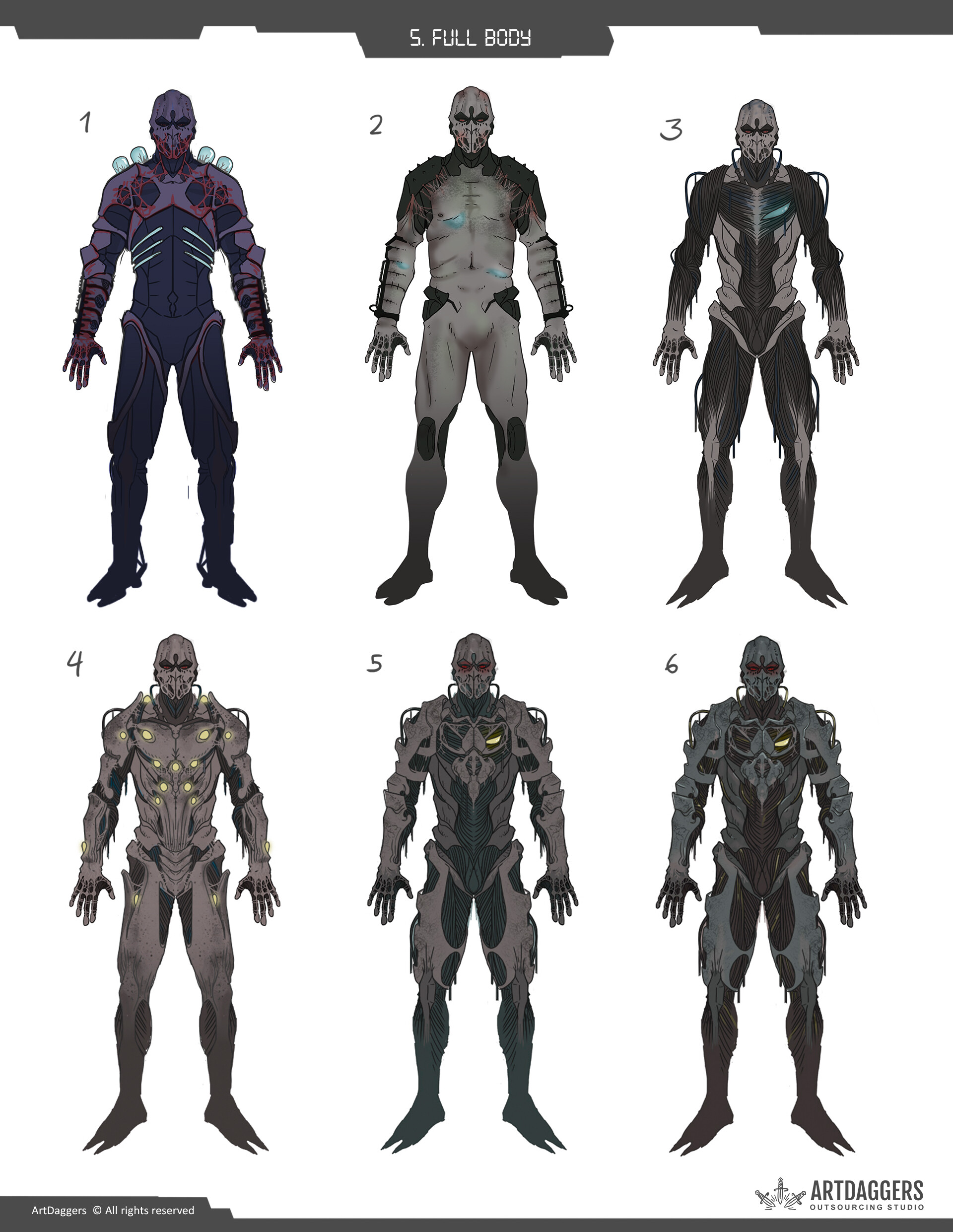 Artdaggers Outsourcing Studio - Horror game character design