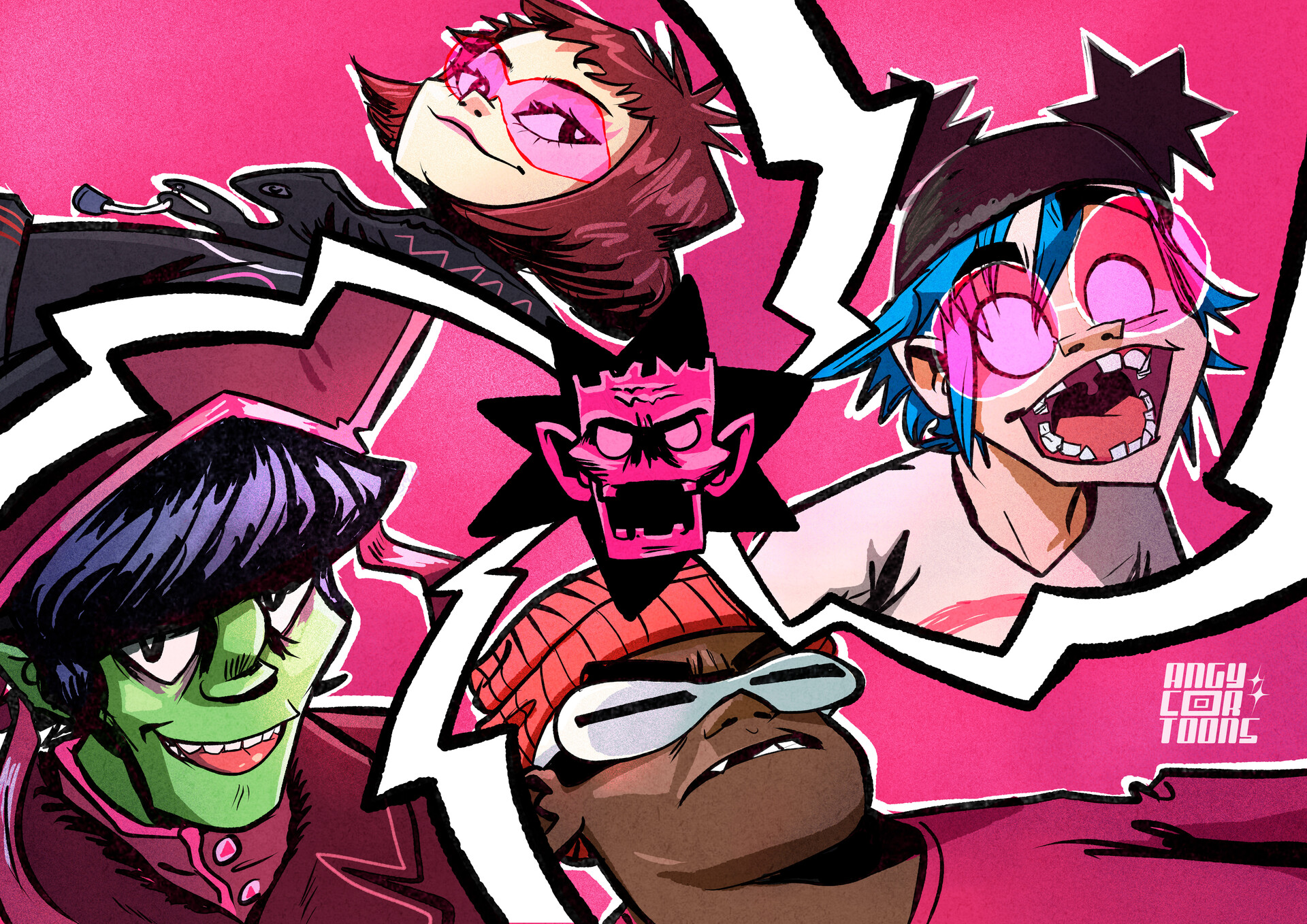 Artstation Gorillaz Fanart The Gorillaz Fanartbook Latam