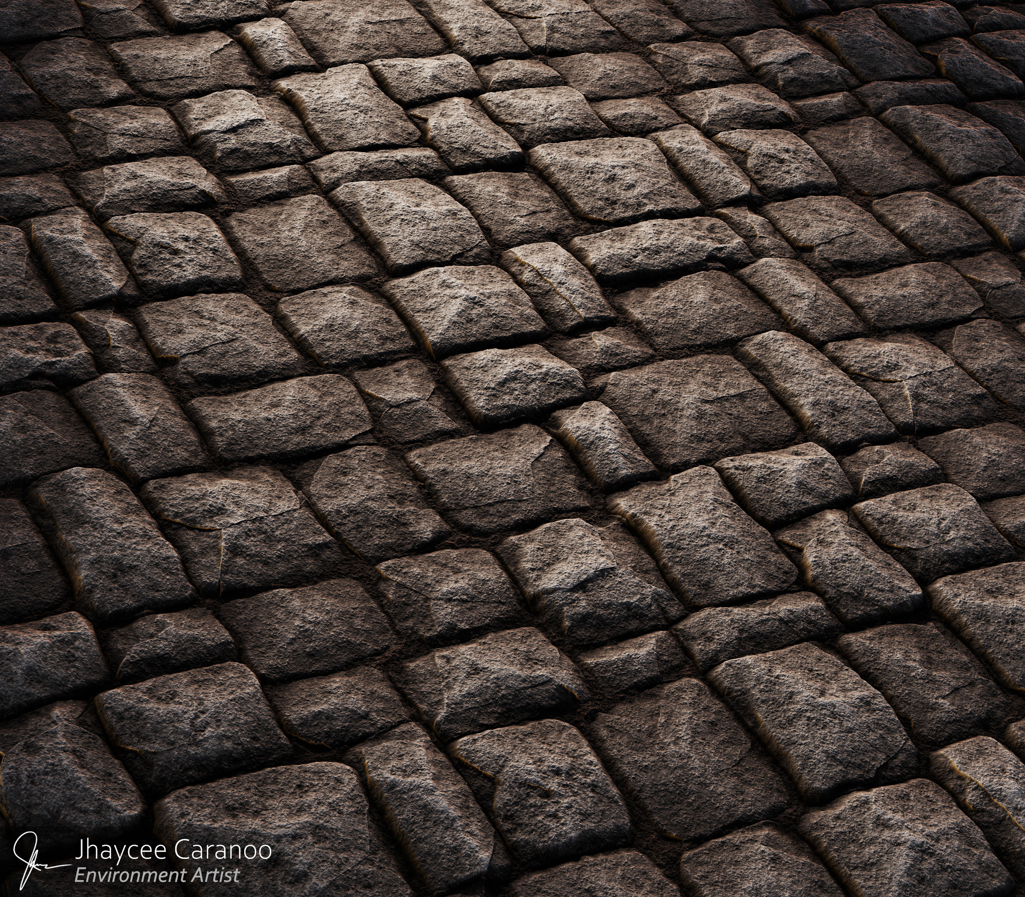 Jhaycee Caranoo - Cobblestone Wall Material