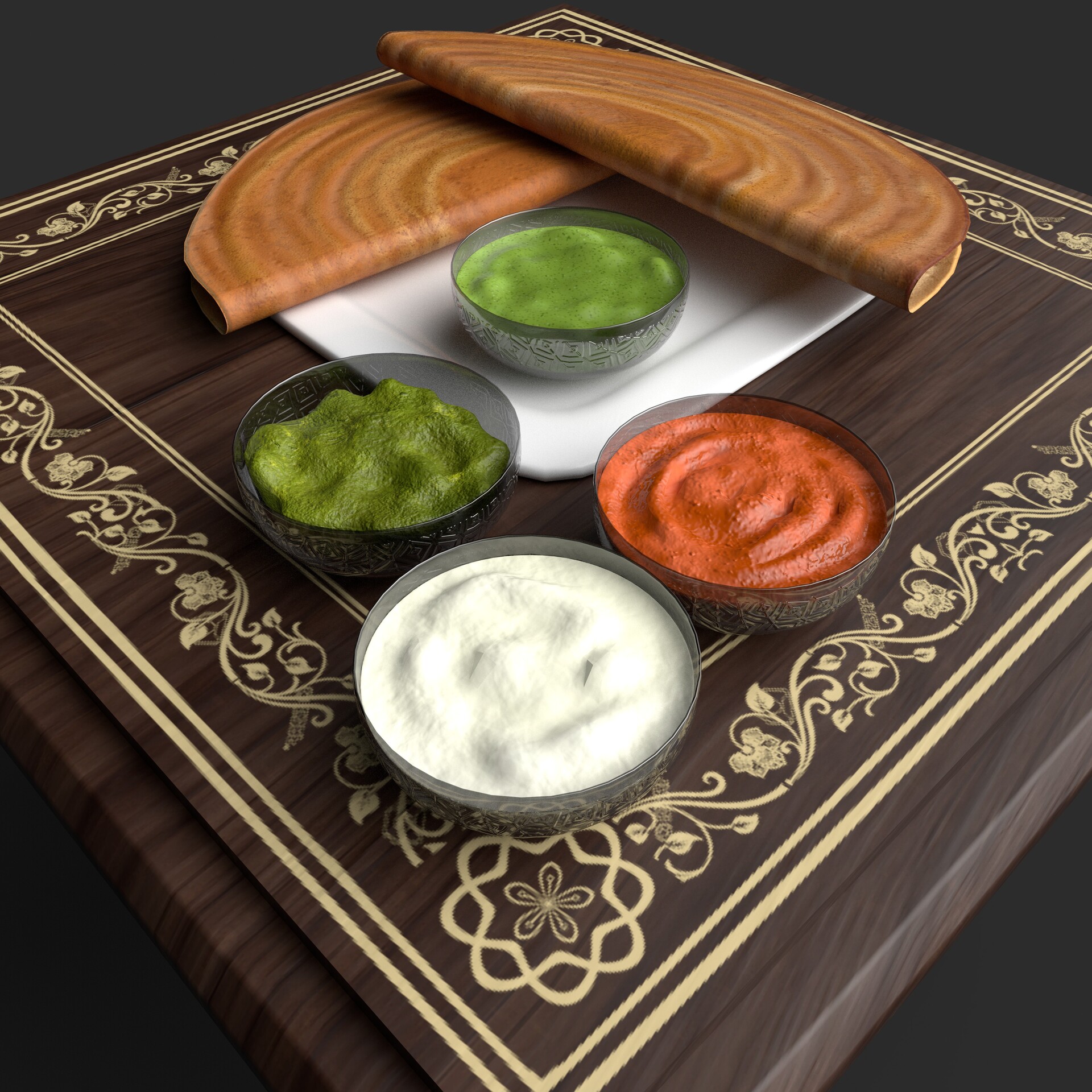 ArtStation - Dosa Platter