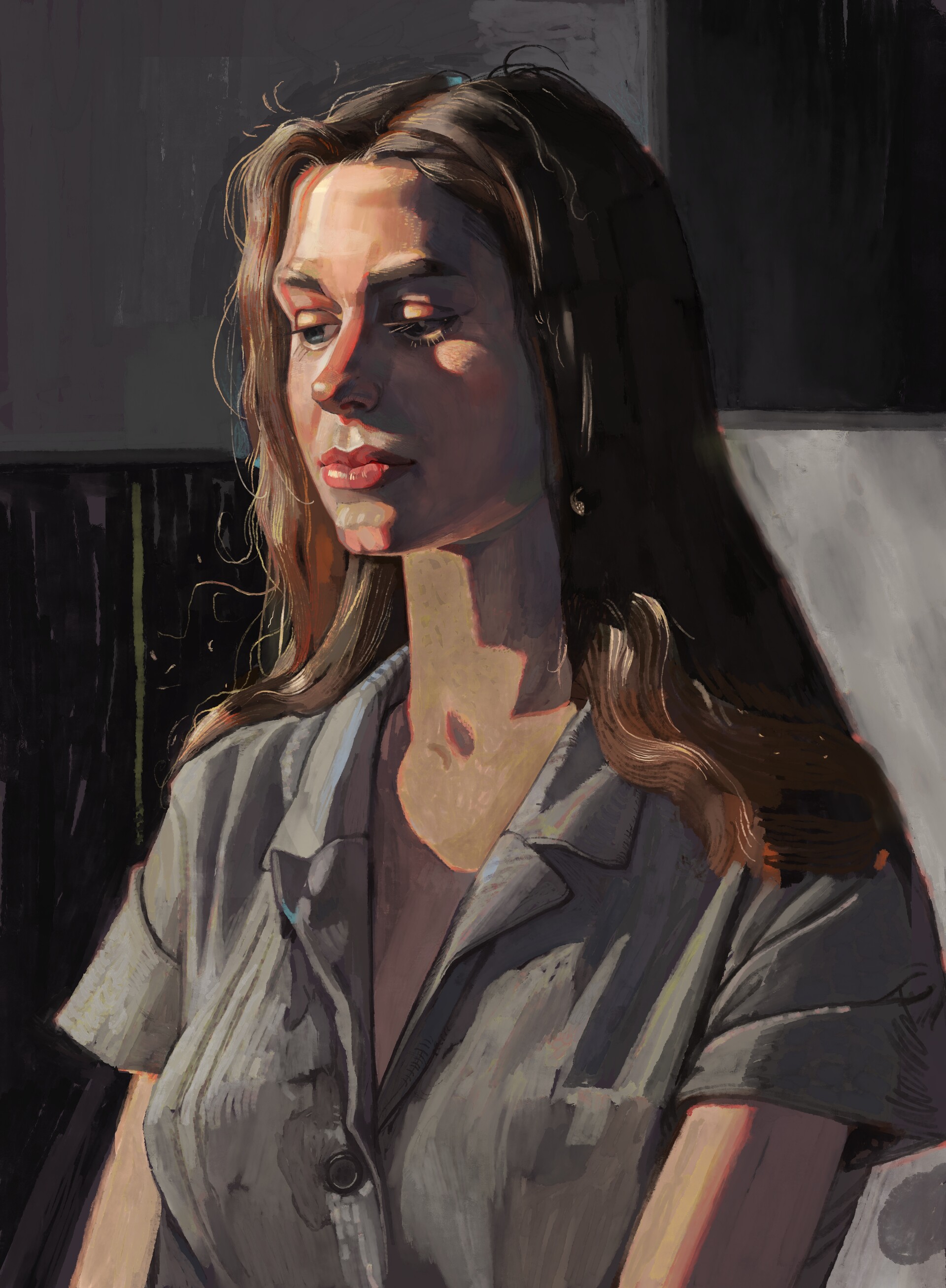 ArtStation - Портрет Лены
