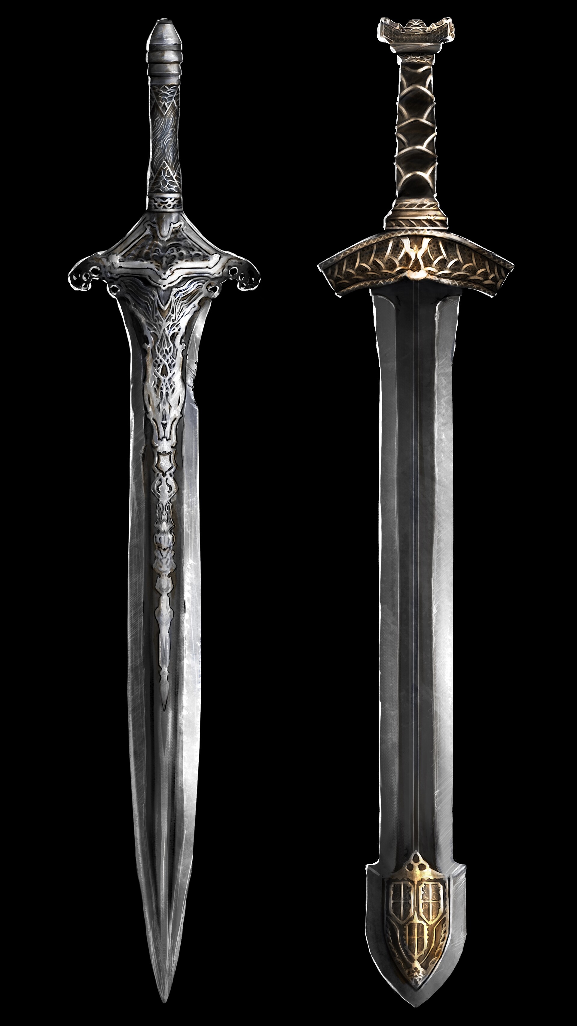 ArtStation - Souls-like fan art swords concept