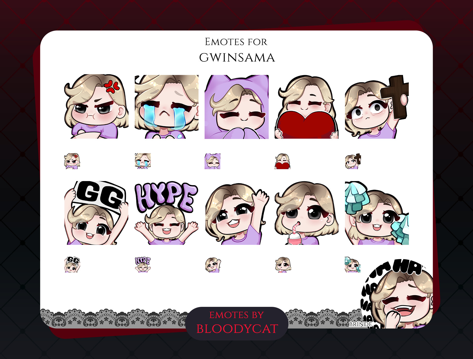 ArtStation - Gwin emote pack